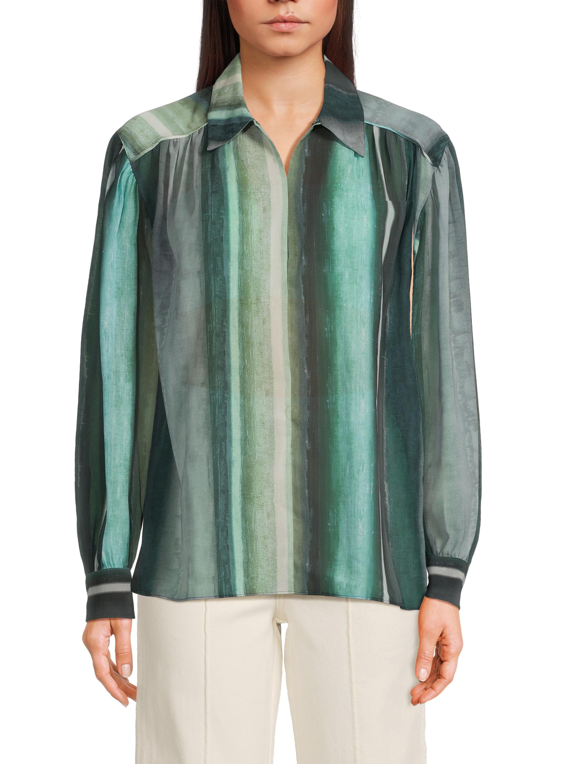 Click here for Rag & Bone Womens Emmy Striped Shirt - Size S prices