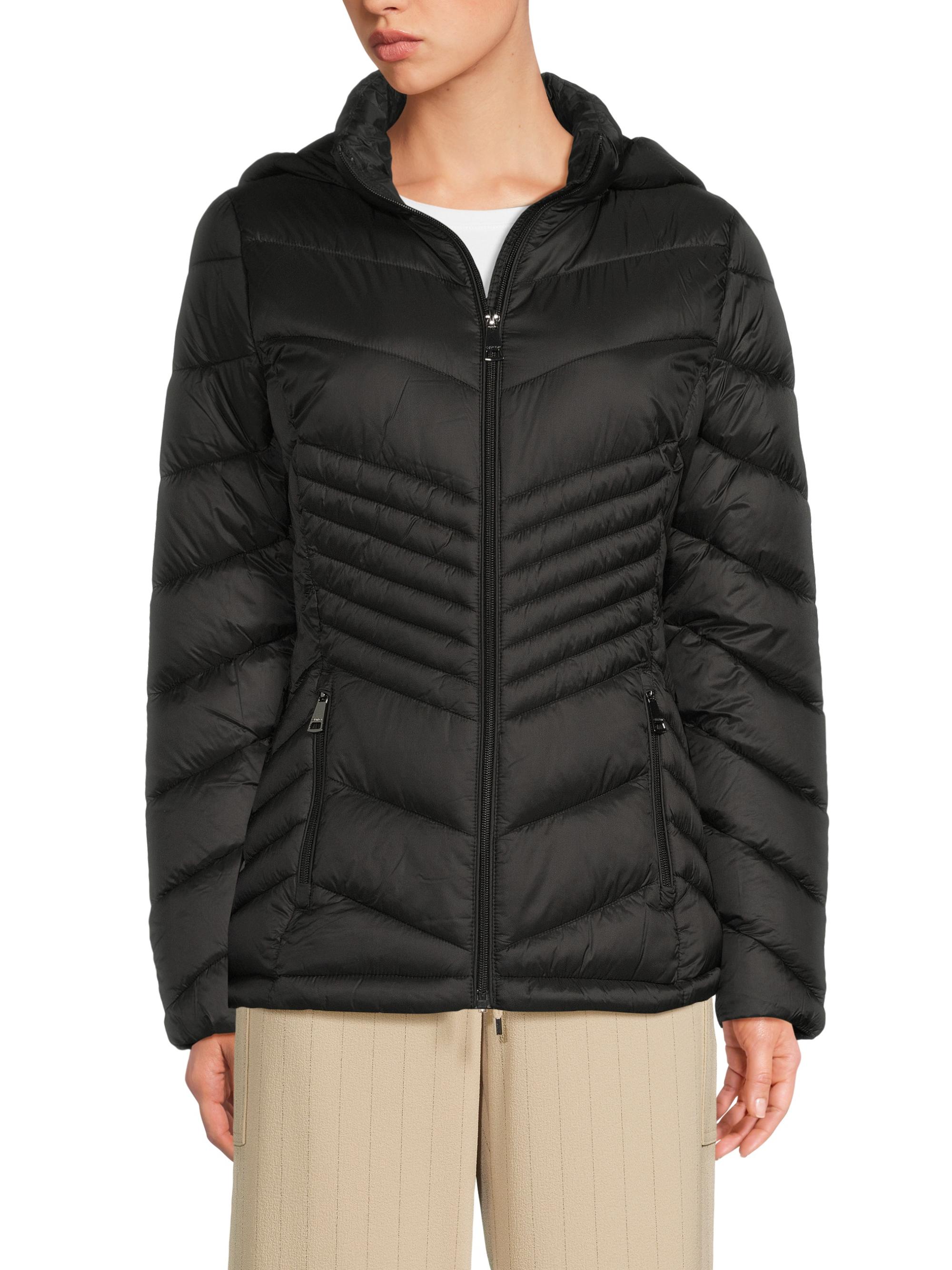 Click here for Calvin Klein Womens Hooded Quilted Puffer Jacket -... prices
