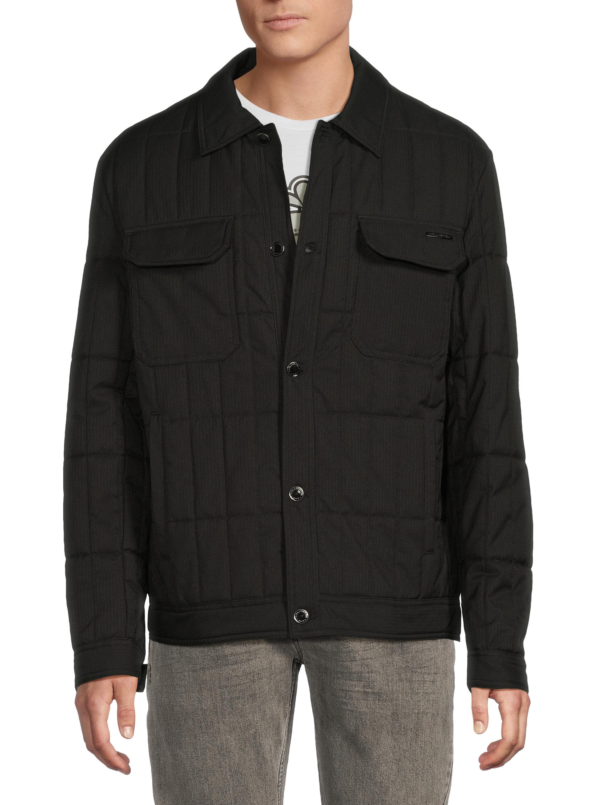 Click here for Karl Lagerfeld Paris Mens Herringbone Quilted Shir... prices