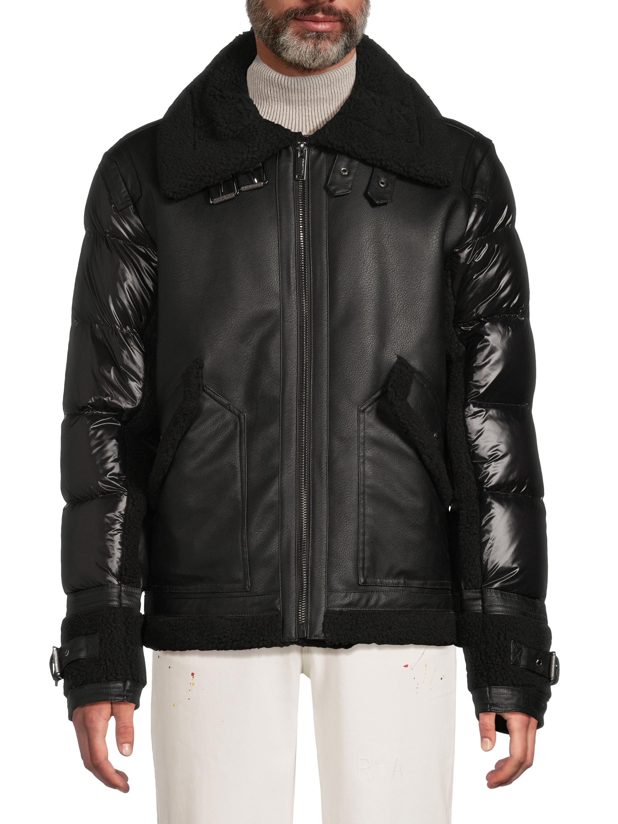 Click here for Karl Lagerfeld Paris Faux Leather Jacket prices