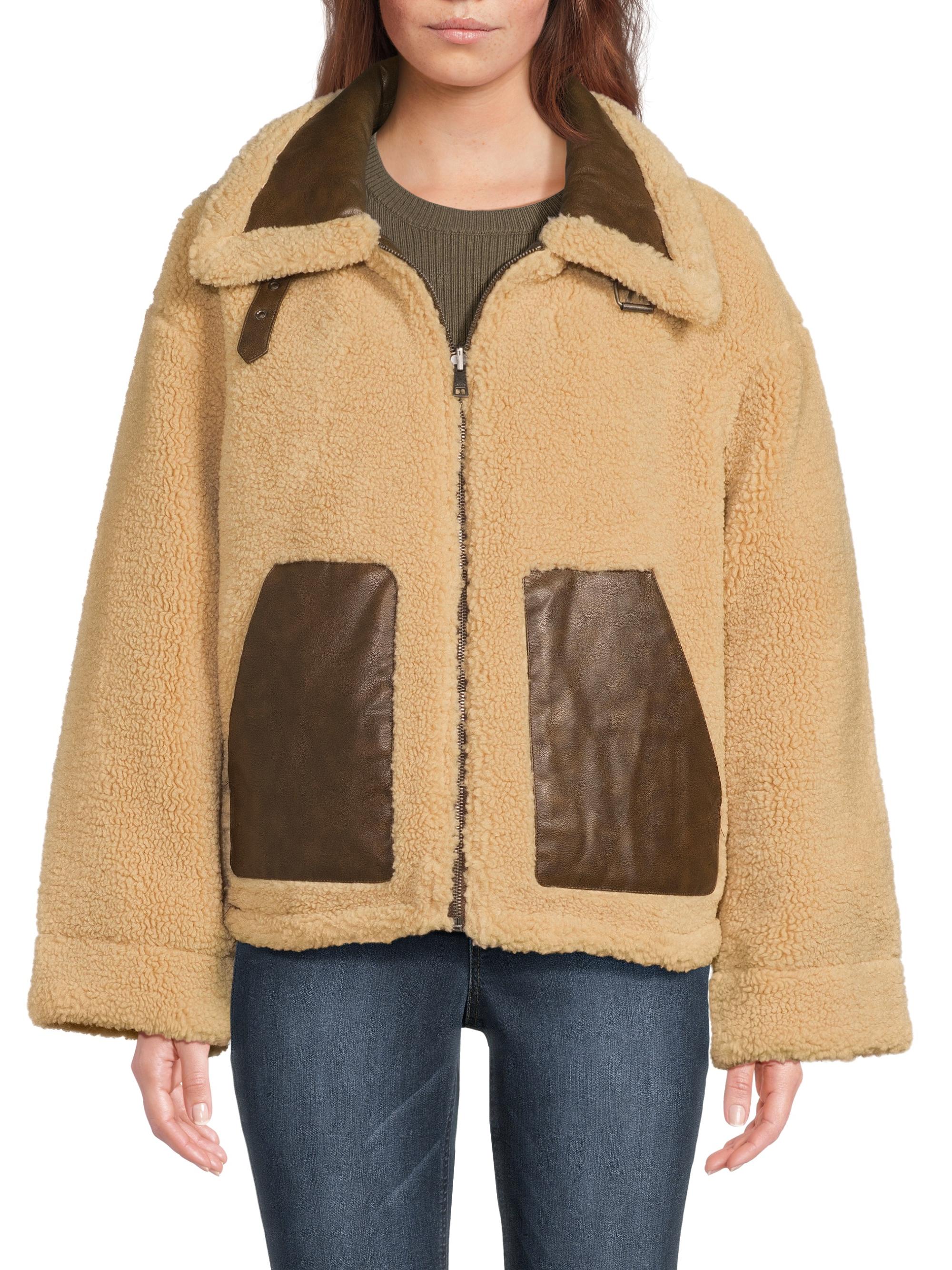 Click here for Levis Womens Faux Shearling Reversible Jacket - Se... prices