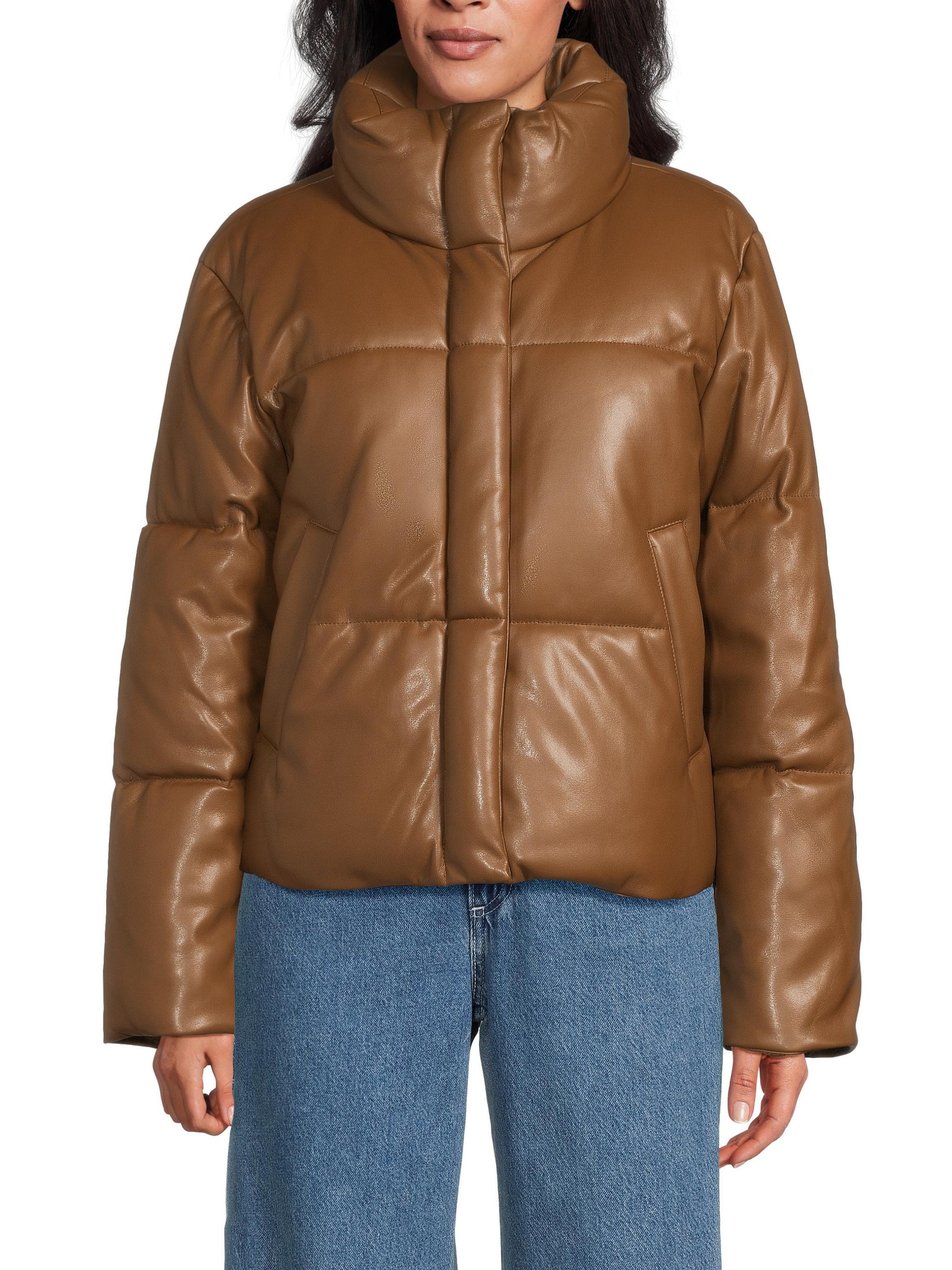 Click here for Levis Womens Quilted Faux Leather Puffer Jacket -... prices