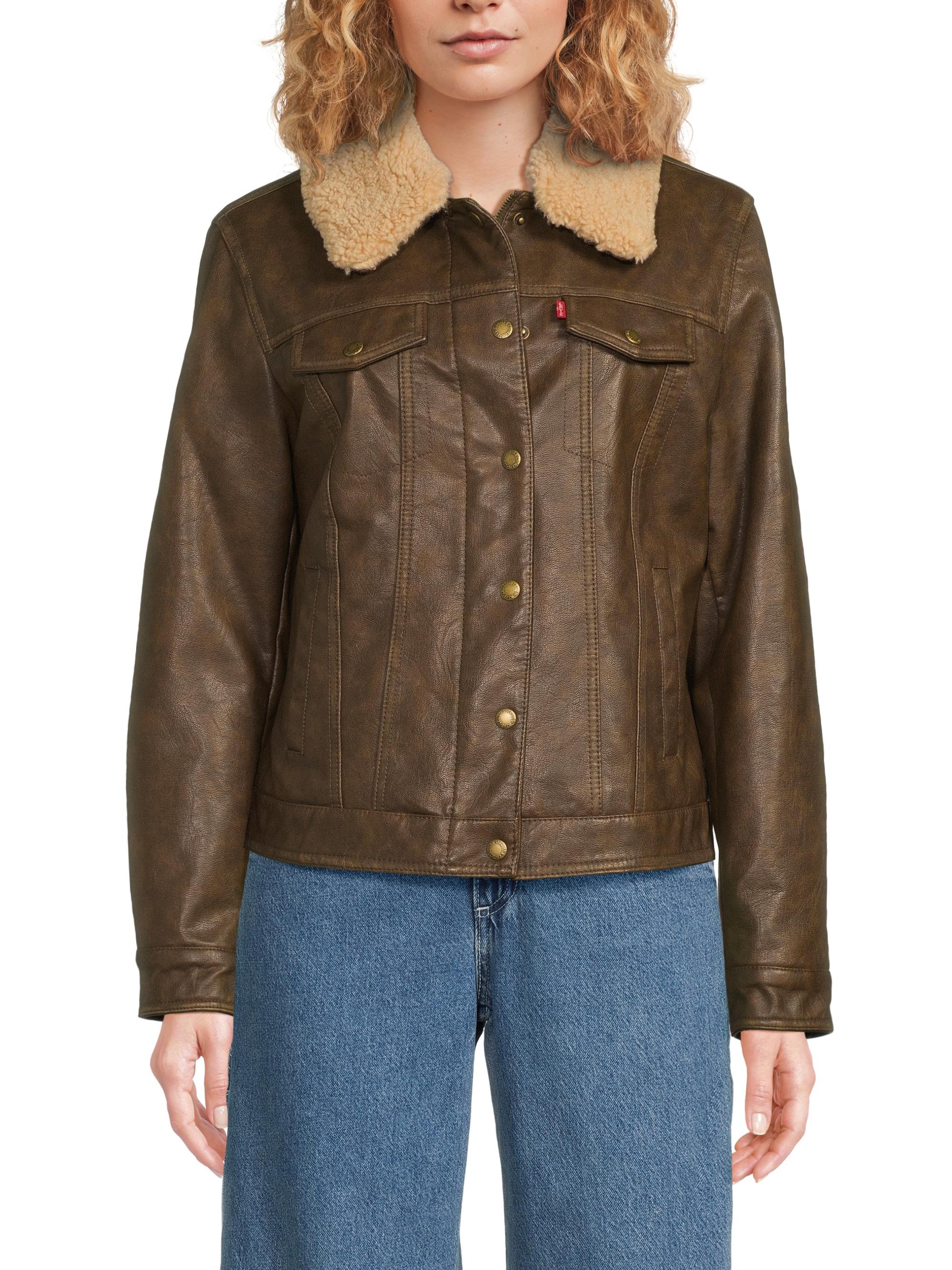 Click here for Levis Womens Faux Leather & Faux Shearling Trimmed... prices