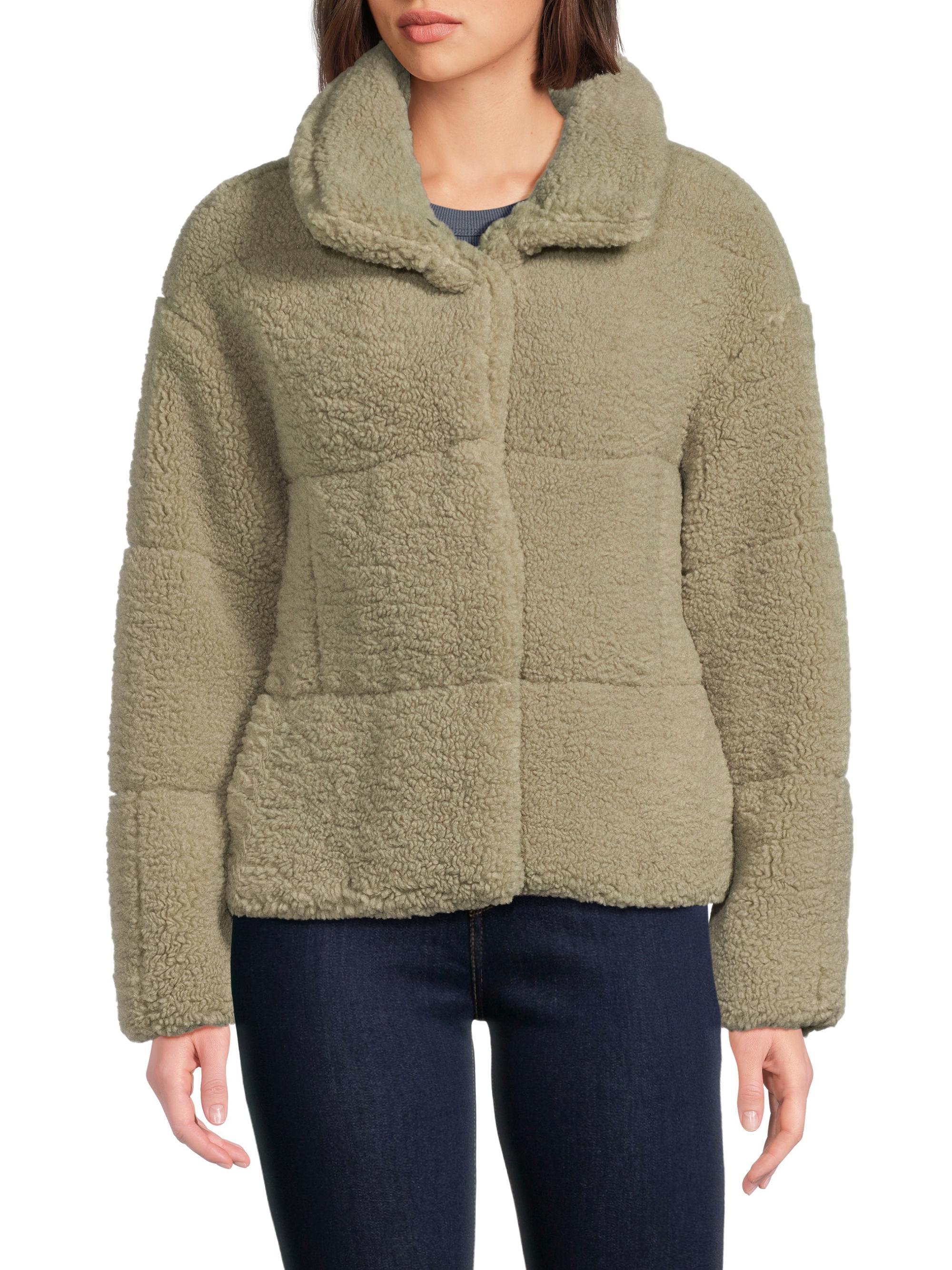 Click here for Levis Womens Faux Fur Short Jacket - Seafoam - Siz... prices