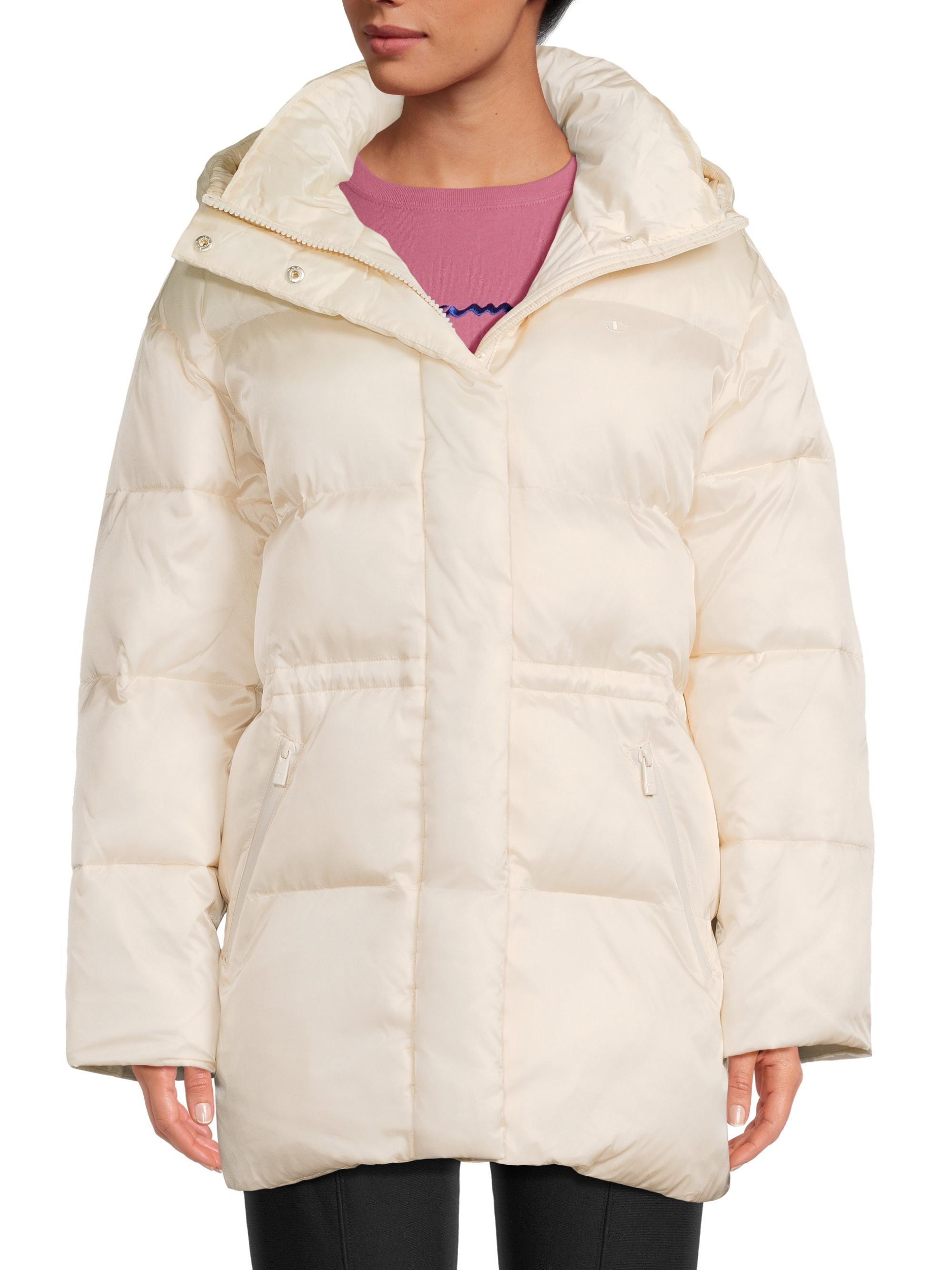 Click here for Champion Womens Hooded Puffer Coat - White - Size... prices