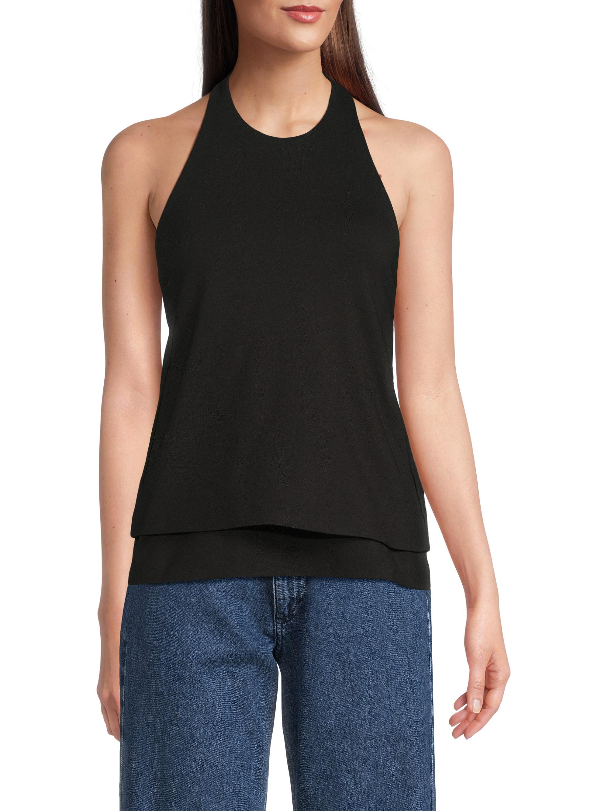 Click here for Rag & Bone Womens Irina Halterneck Top - Black - S... prices