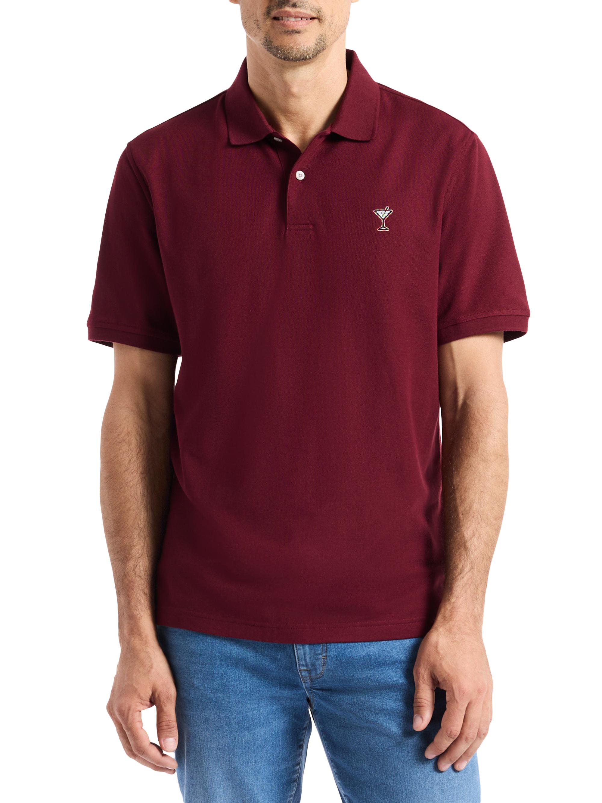 Click here for Robert Graham Mens Belvar Logo Polo Shirt - Velvet... prices
