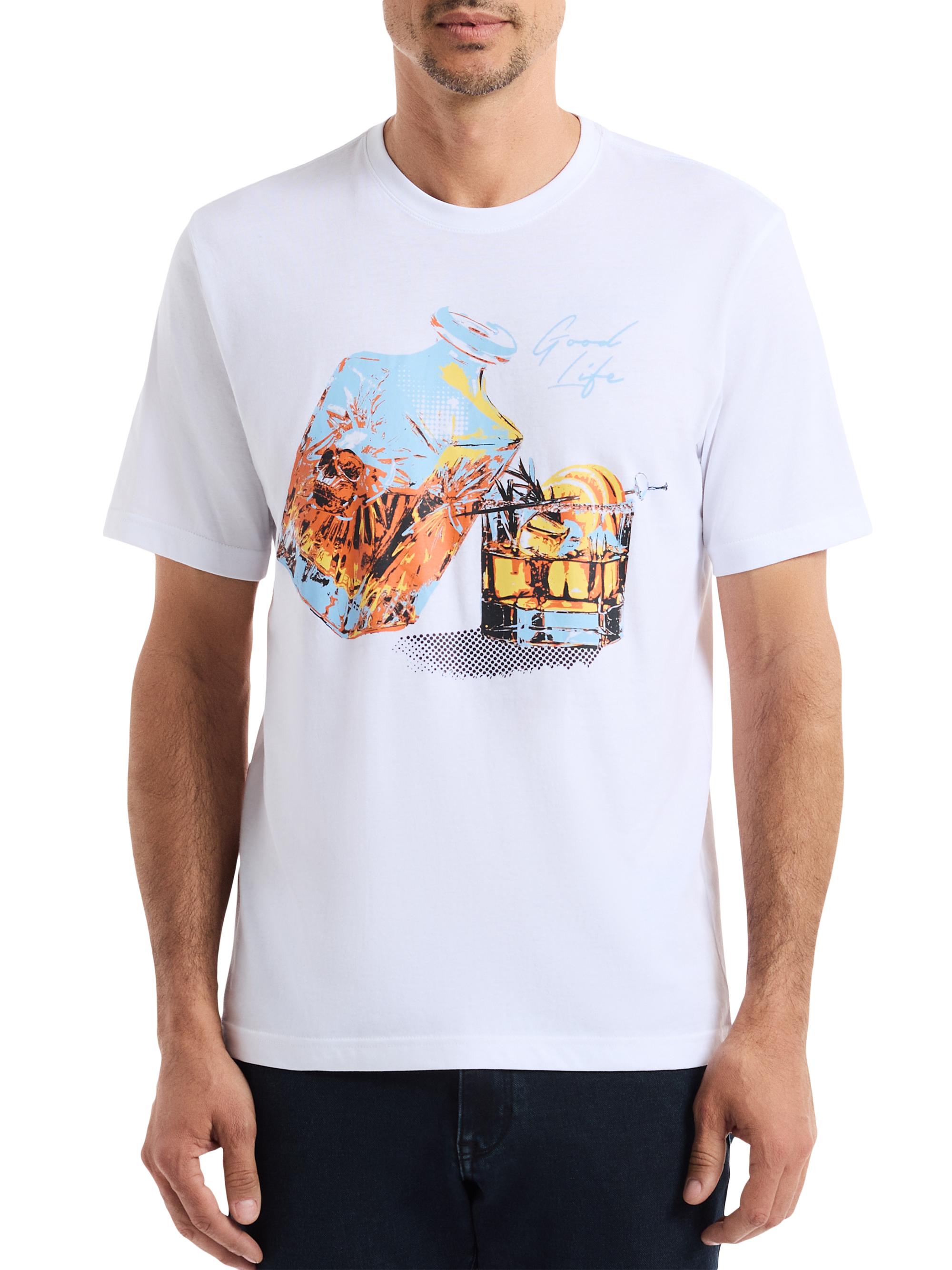 Click here for Robert Graham Mens Barrel Aged Graphic Cotton T-Sh... prices