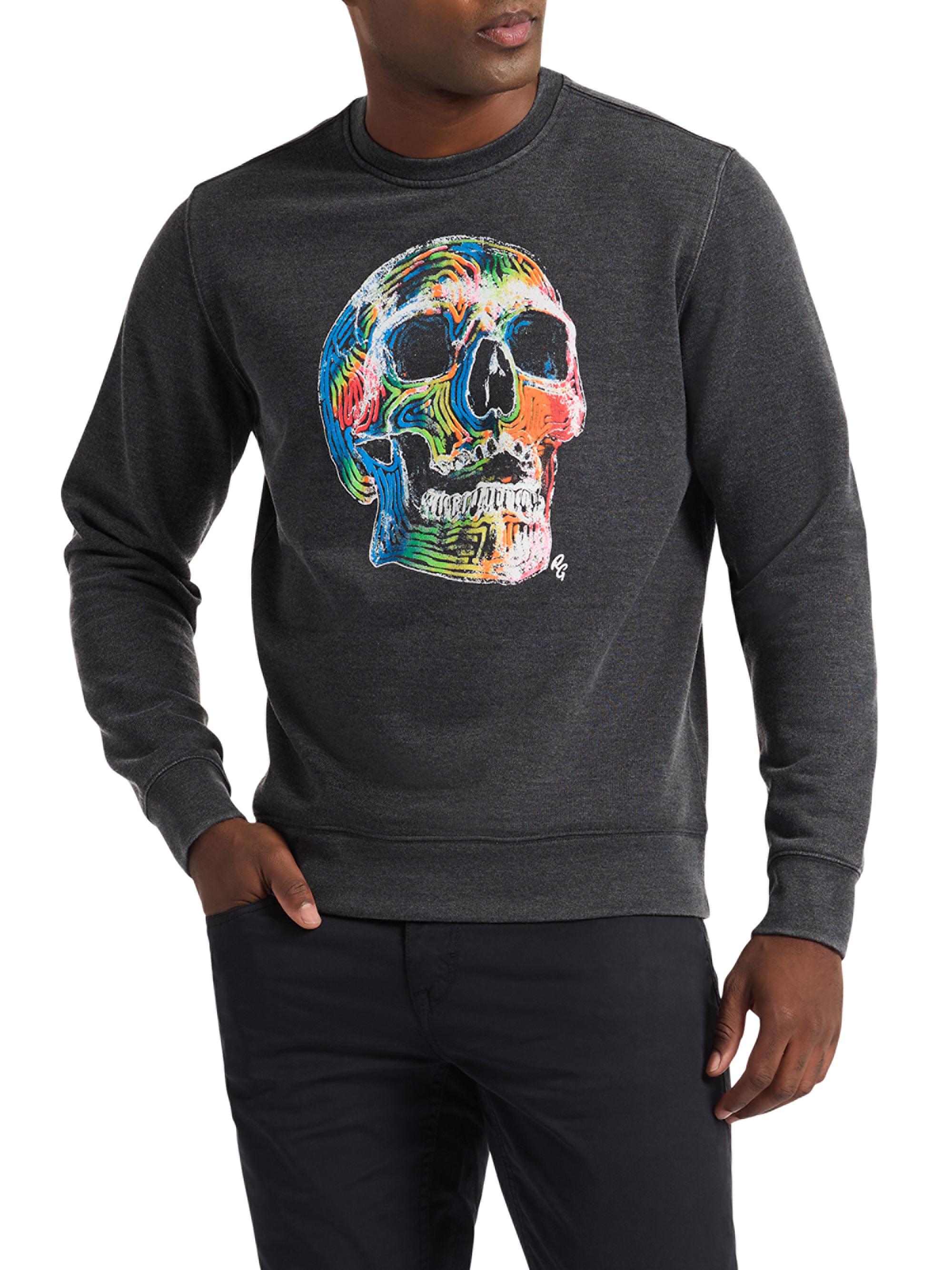 Click here for Robert Graham Mens Skull Graphic Cotton-Blend Swea... prices