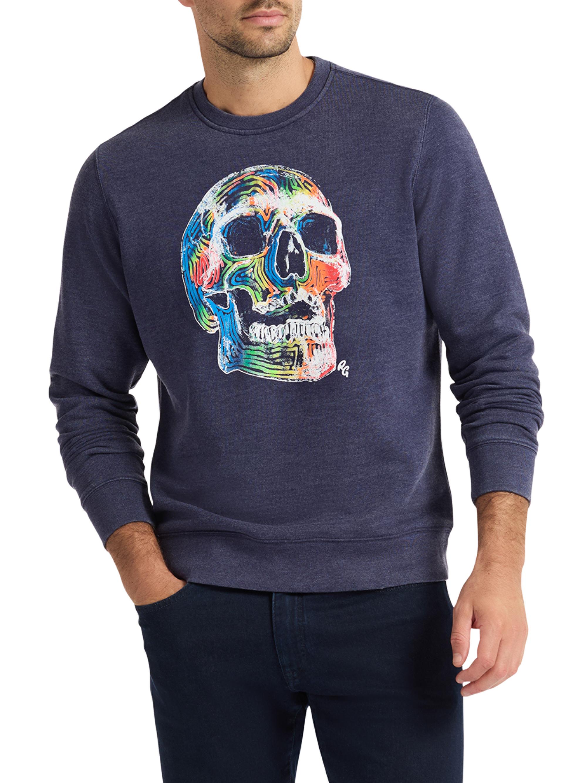 Click here for Robert Graham Mens Skull Graphic Cotton-Blend Swea... prices