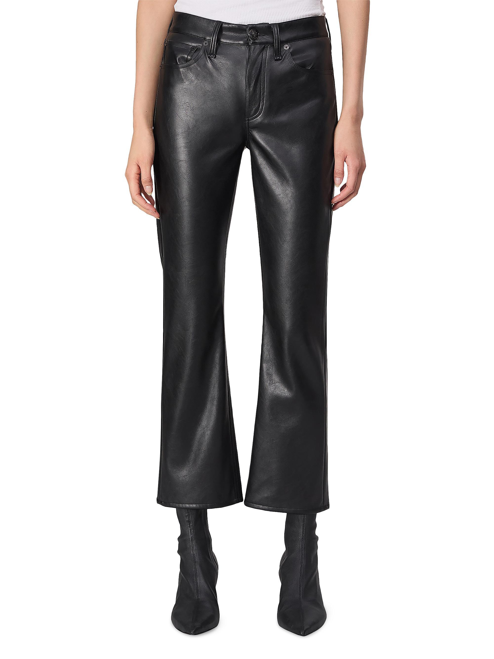 Click here for Rag & Bone Womens Peyton Faux Leather Flared Jeans... prices