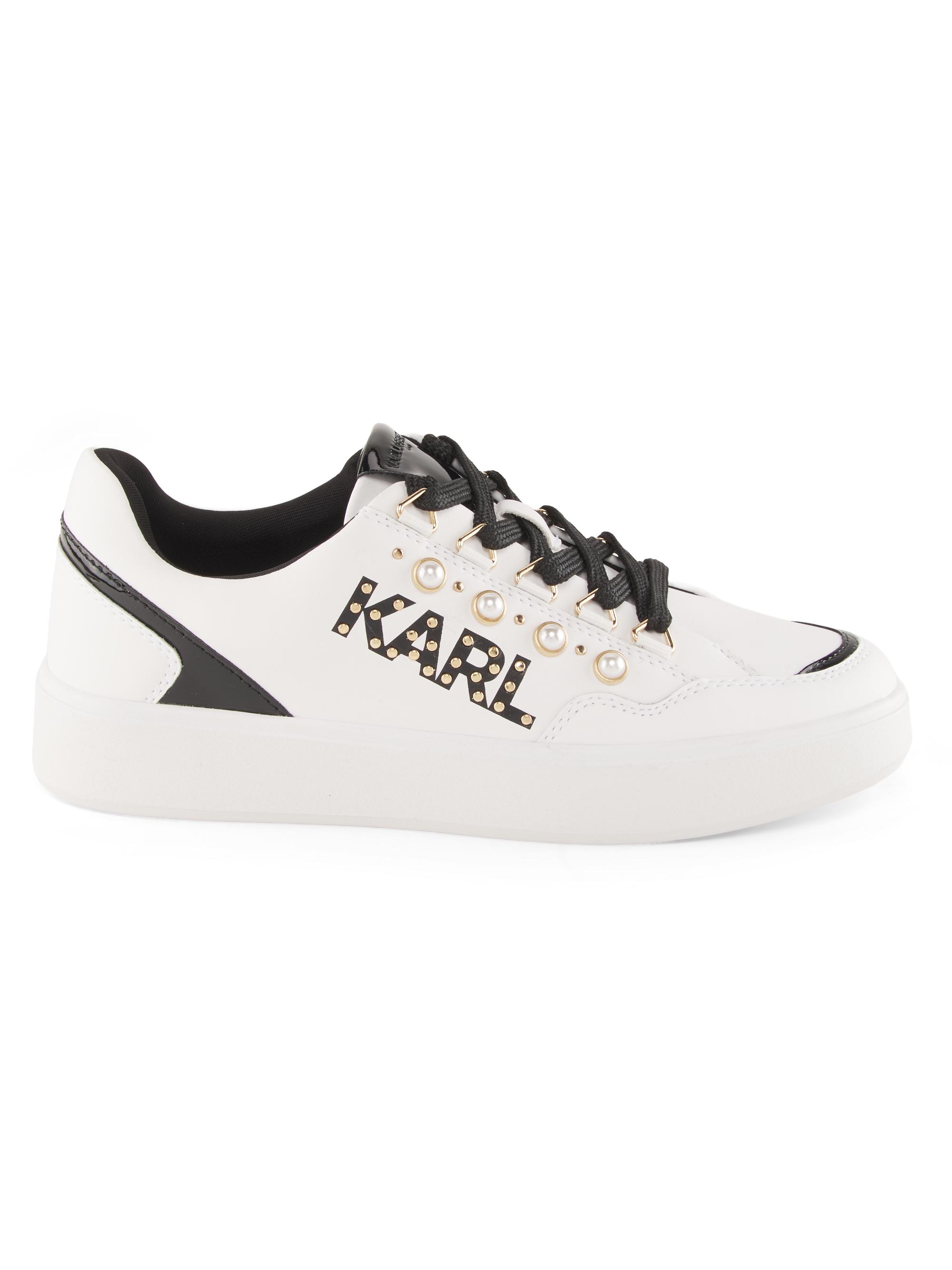 Click here for Karl Lagerfeld Paris Womens Stazie Lace-Up Sneaker... prices