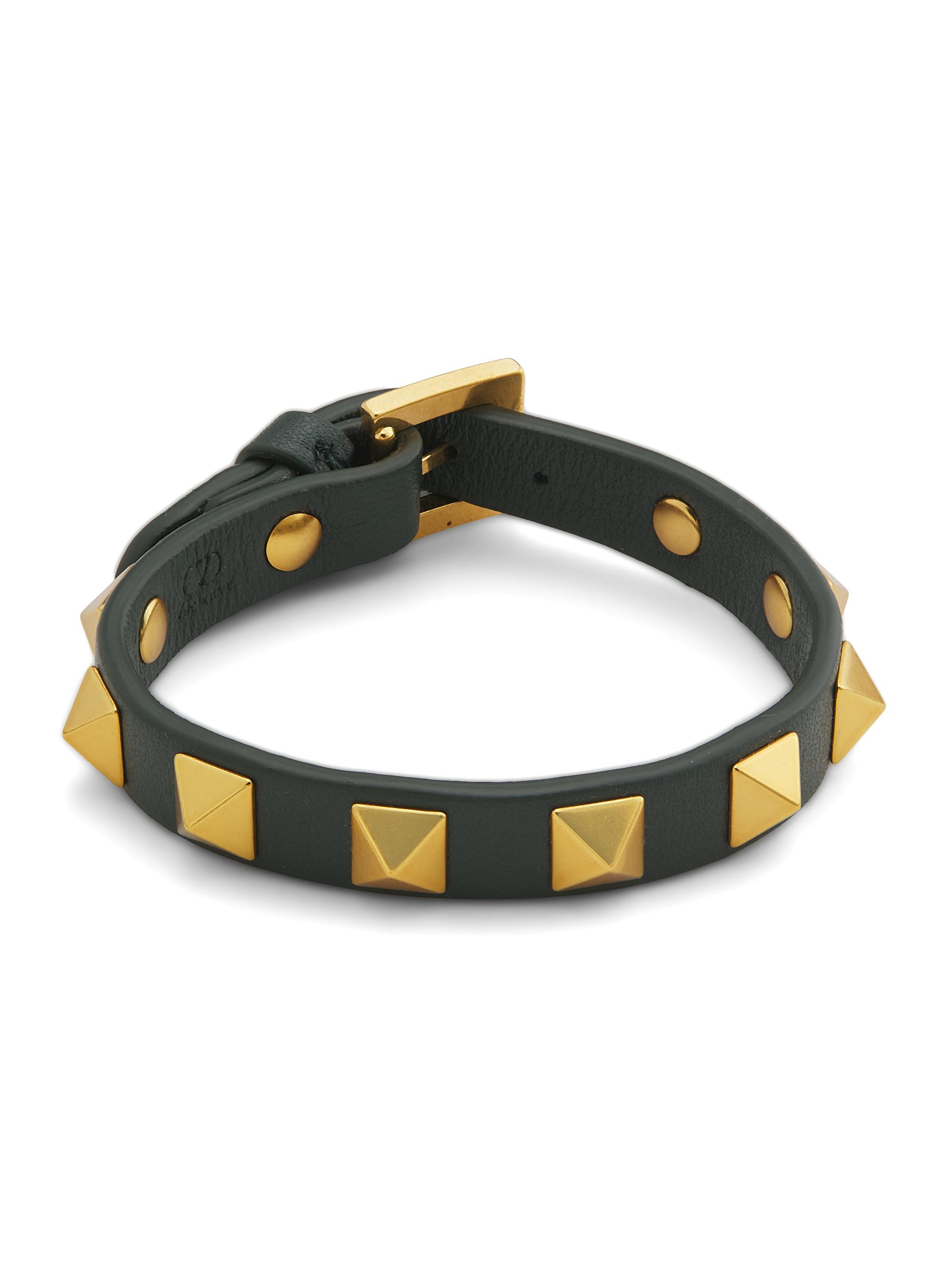 Click here for Valentino Garavani Mens Goldplated Brass & Leather... prices