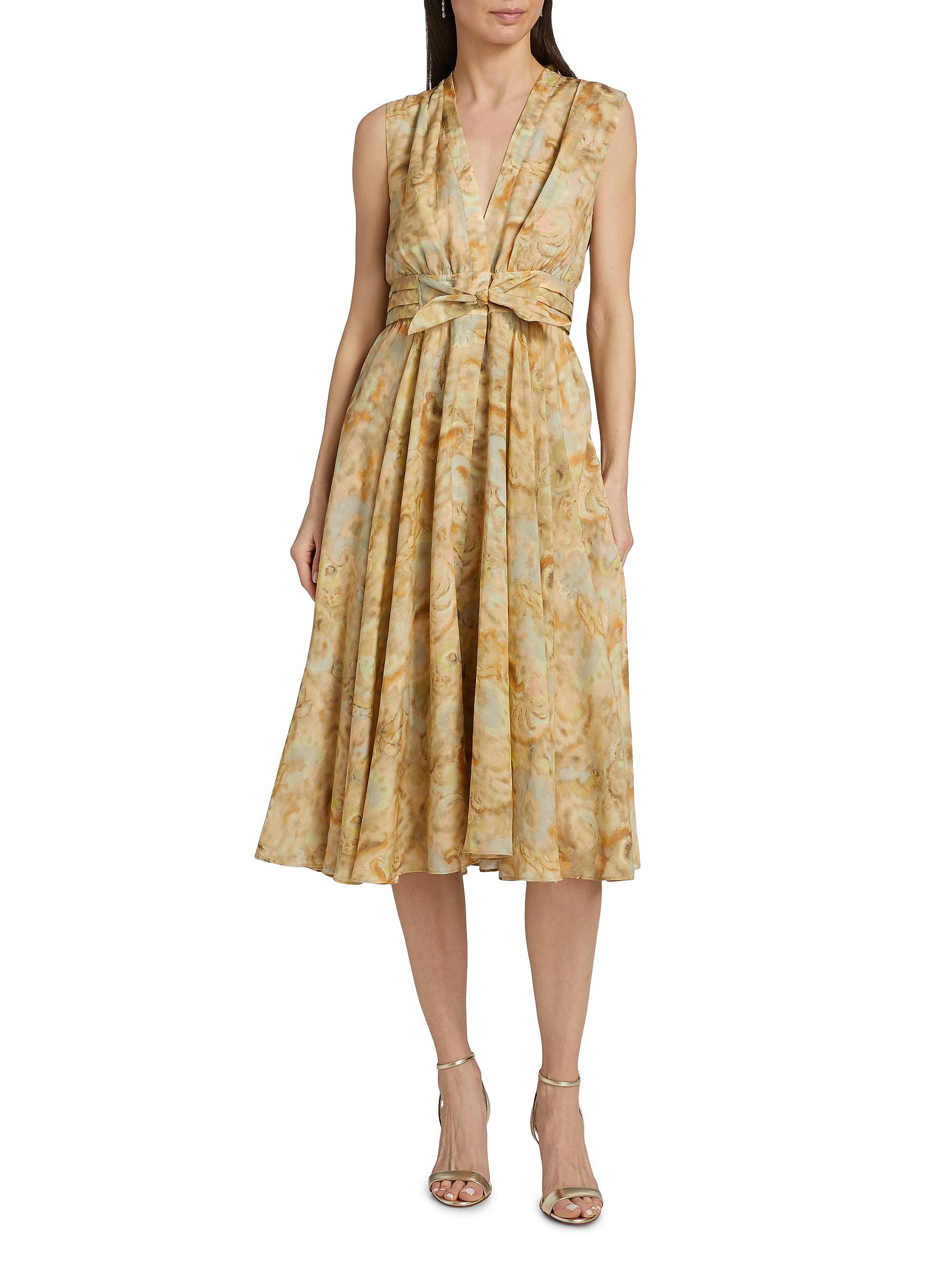 Click here for Kobi Halperin Womens Junia Paisley Midi-Dress - Si... prices