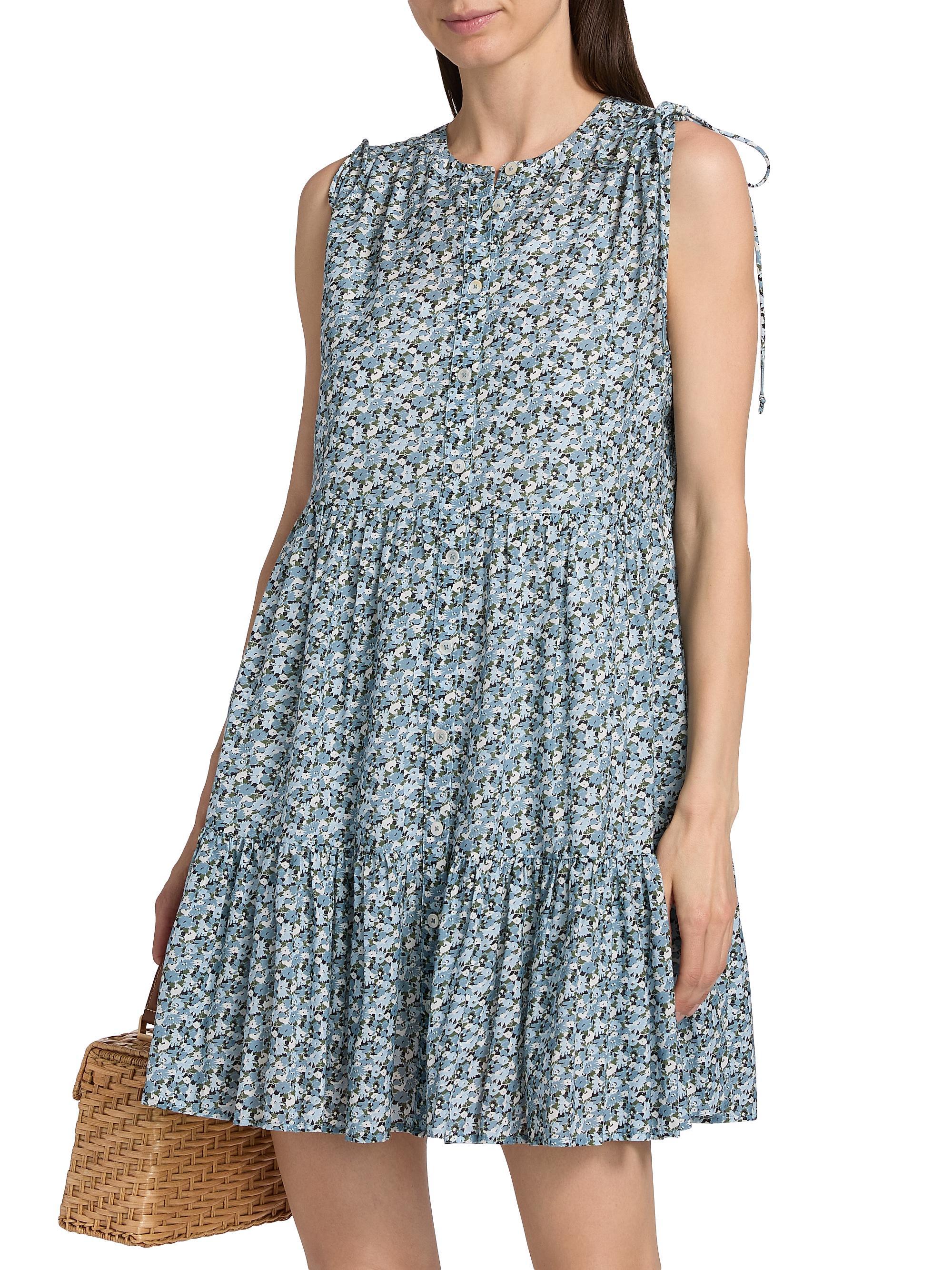 Click here for Veronica Beard Womens Yulianna Floral Cotton-Blend... prices