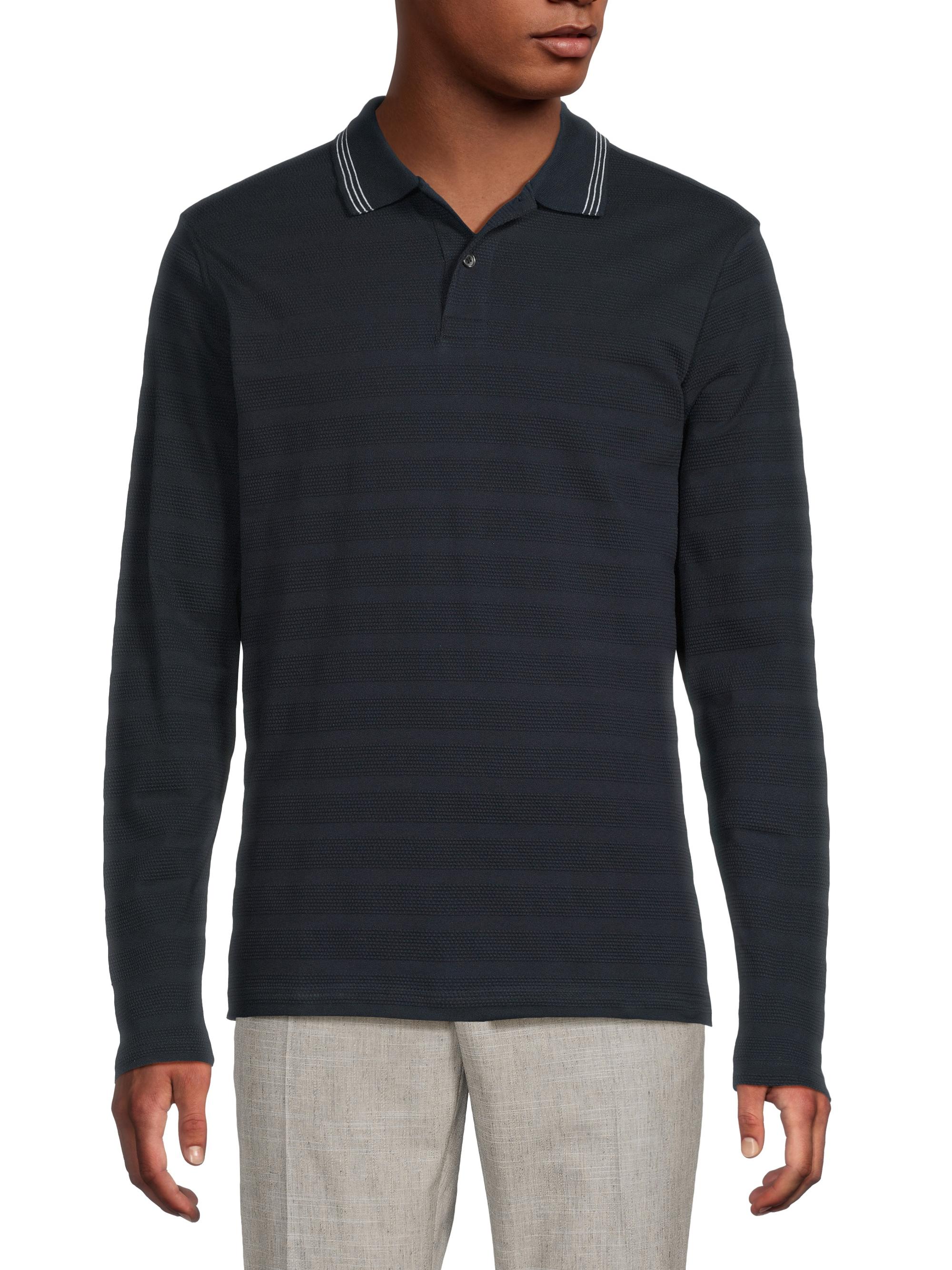 Click here for Ted Baker Mens Cotton-Blend Polo Shirt - Sky Capta... prices