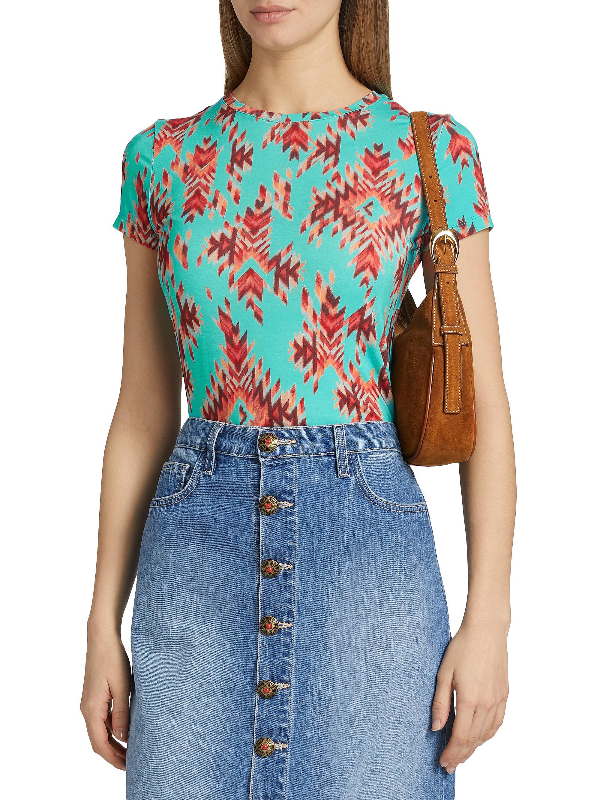 Click here for Lagence Womens Ressi Crewneck Ganado T-Shirt - Poo... prices