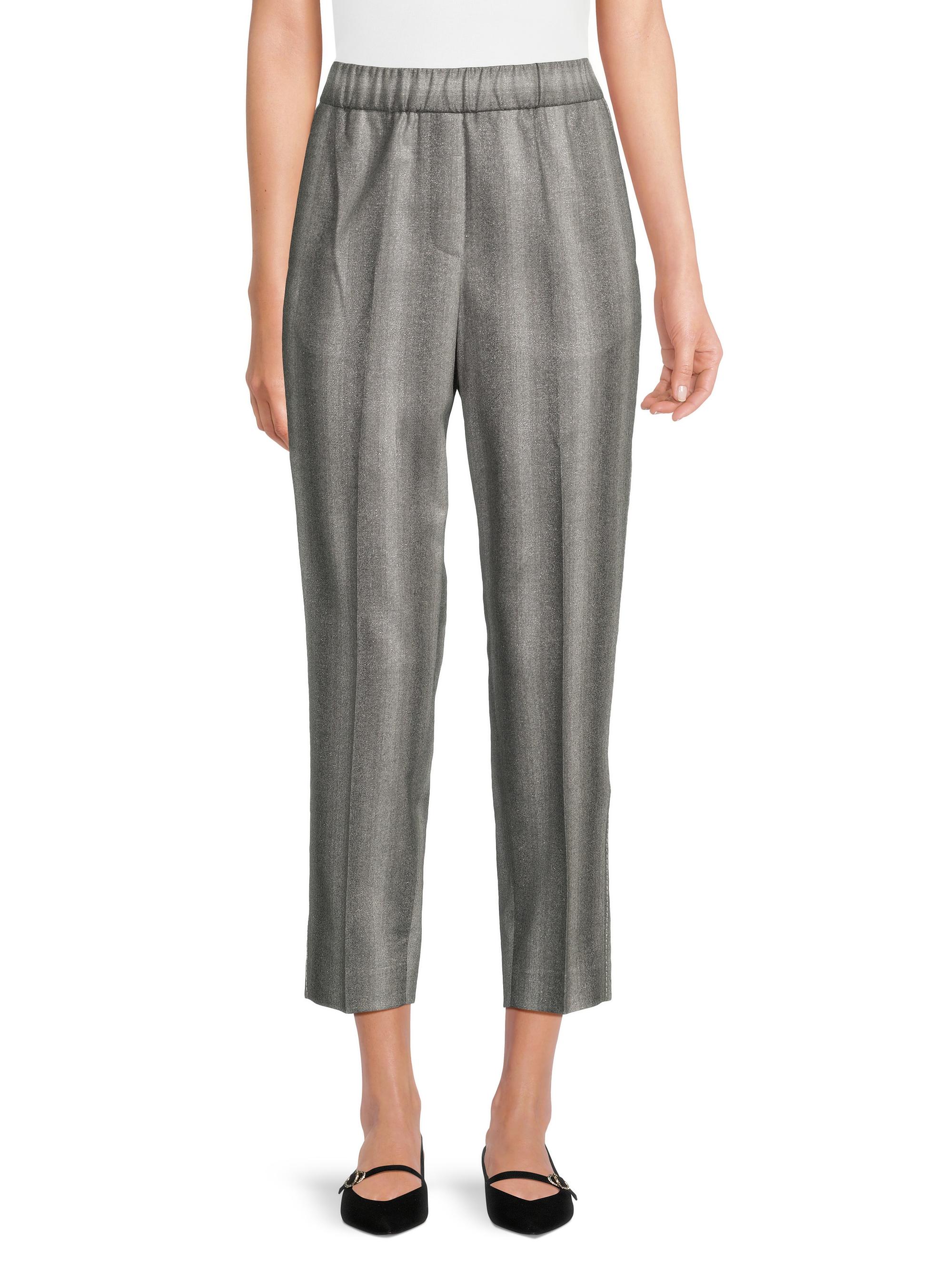 Click here for Peserico Womens Elastic-Waist Wool-Blend Pants - M... prices