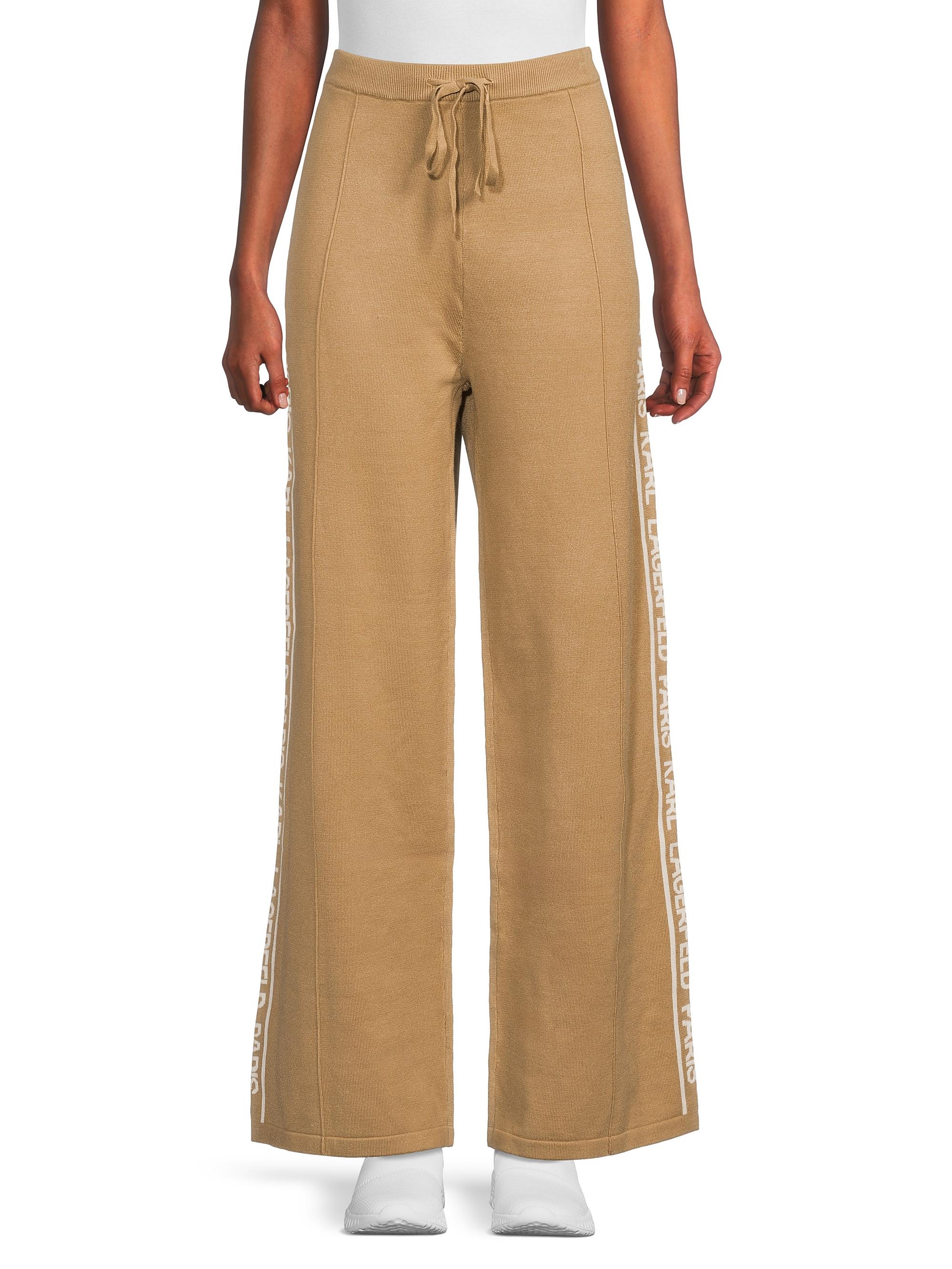 Click here for Karl Lagerfeld Paris Womens Logo Detail Pants - Ca... prices