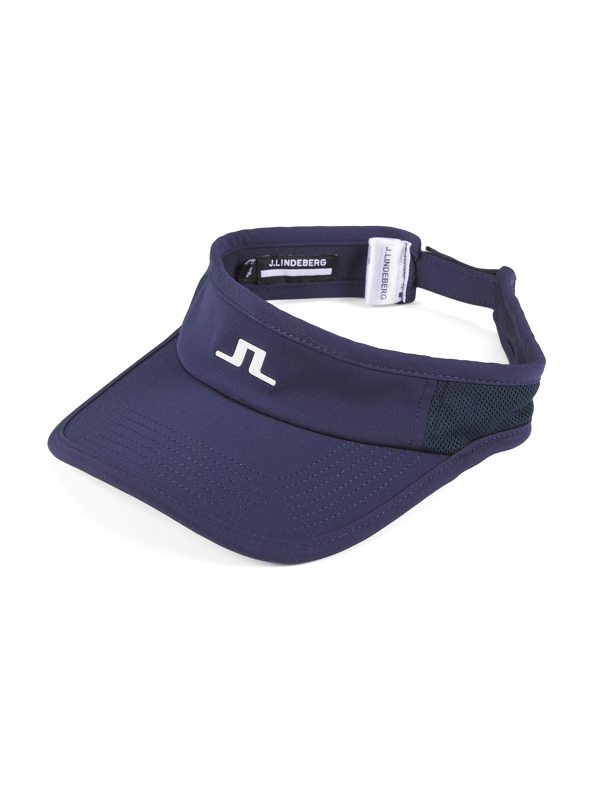 Click here for J. Lindeberg Mens Attain Logo Visor - Navy prices