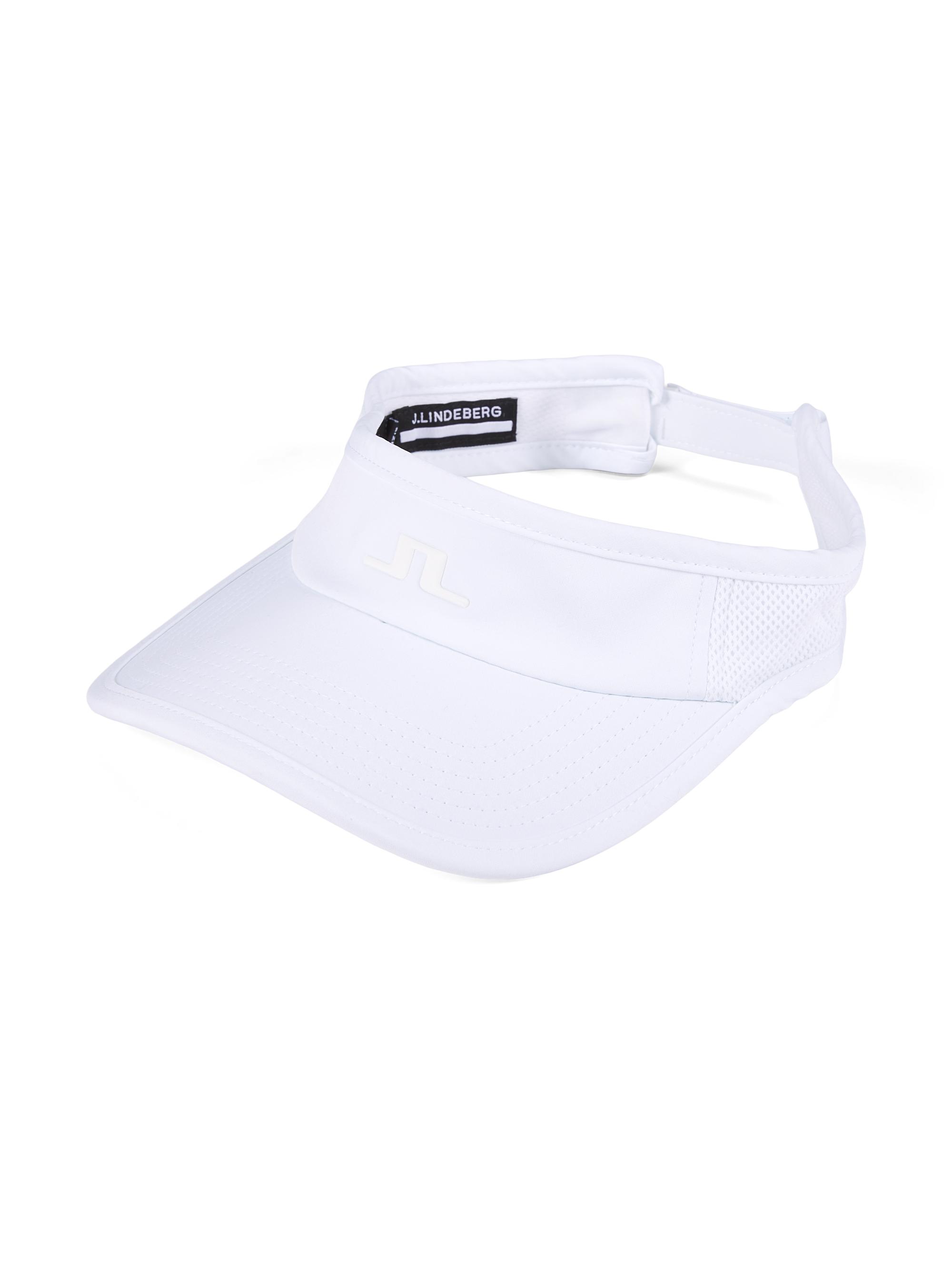 Click here for J. Lindeberg Mens Attain Logo Visor - White prices