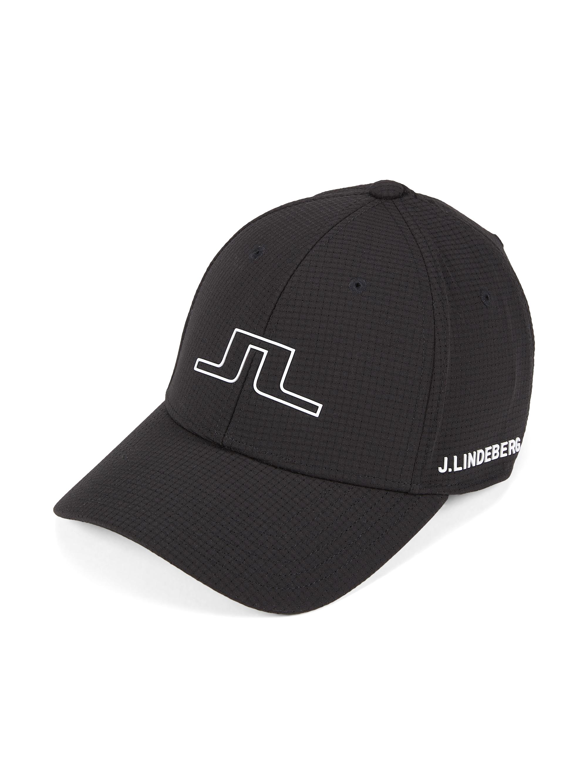 Click here for J. Lindeberg Mens Caden Logo Baseball Cap - Black prices