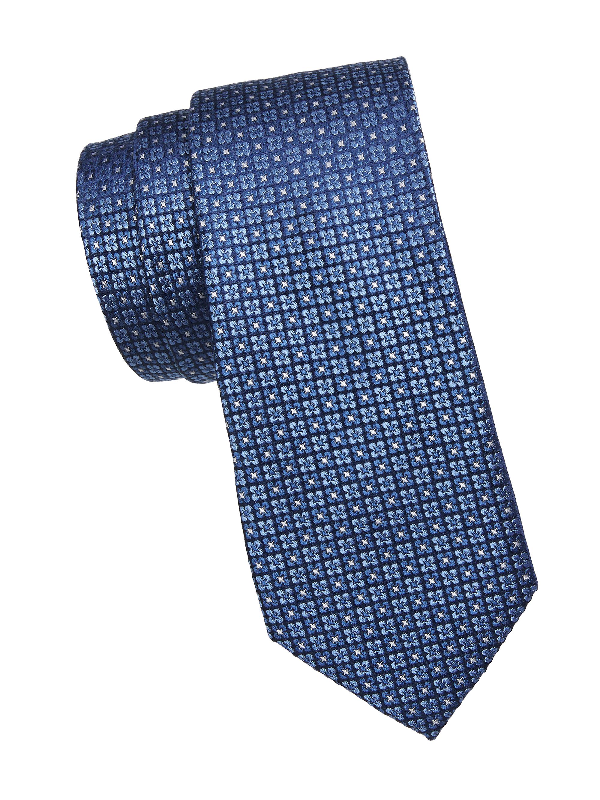 Click here for Saks Fifth Avenue Mens Mini Medallion Silk Tie - N... prices