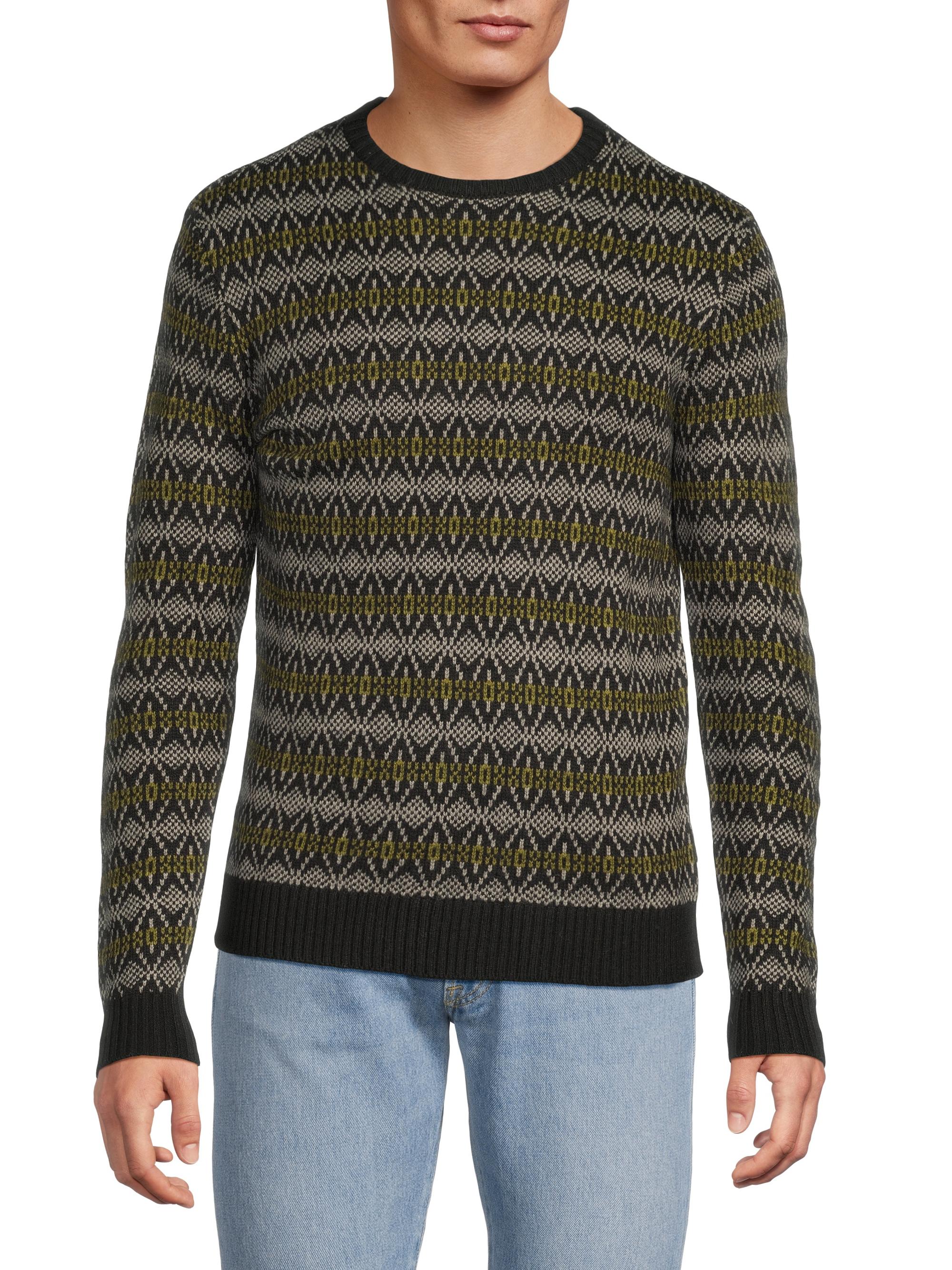Click here for Blend Mens Baldur Geometric Sweater - Black Multi... prices