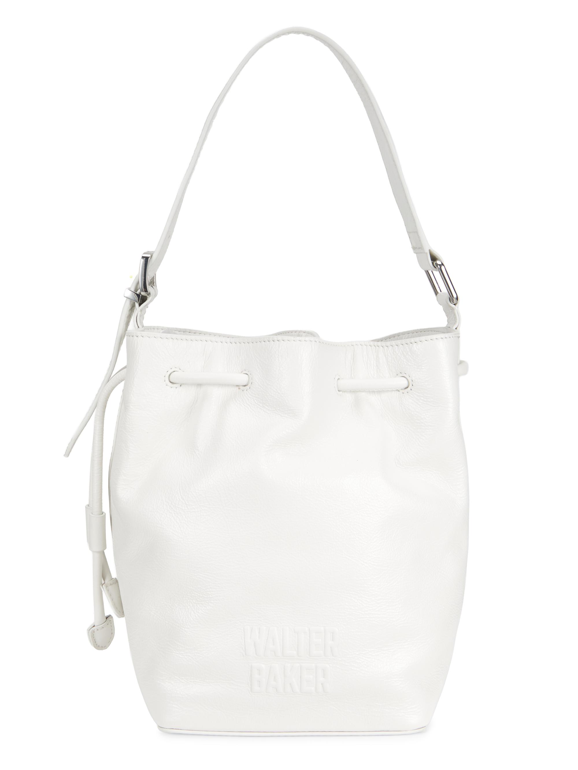 Click here for Walter Baker Womens Rue Leather Bucket Bag - Brigh... prices