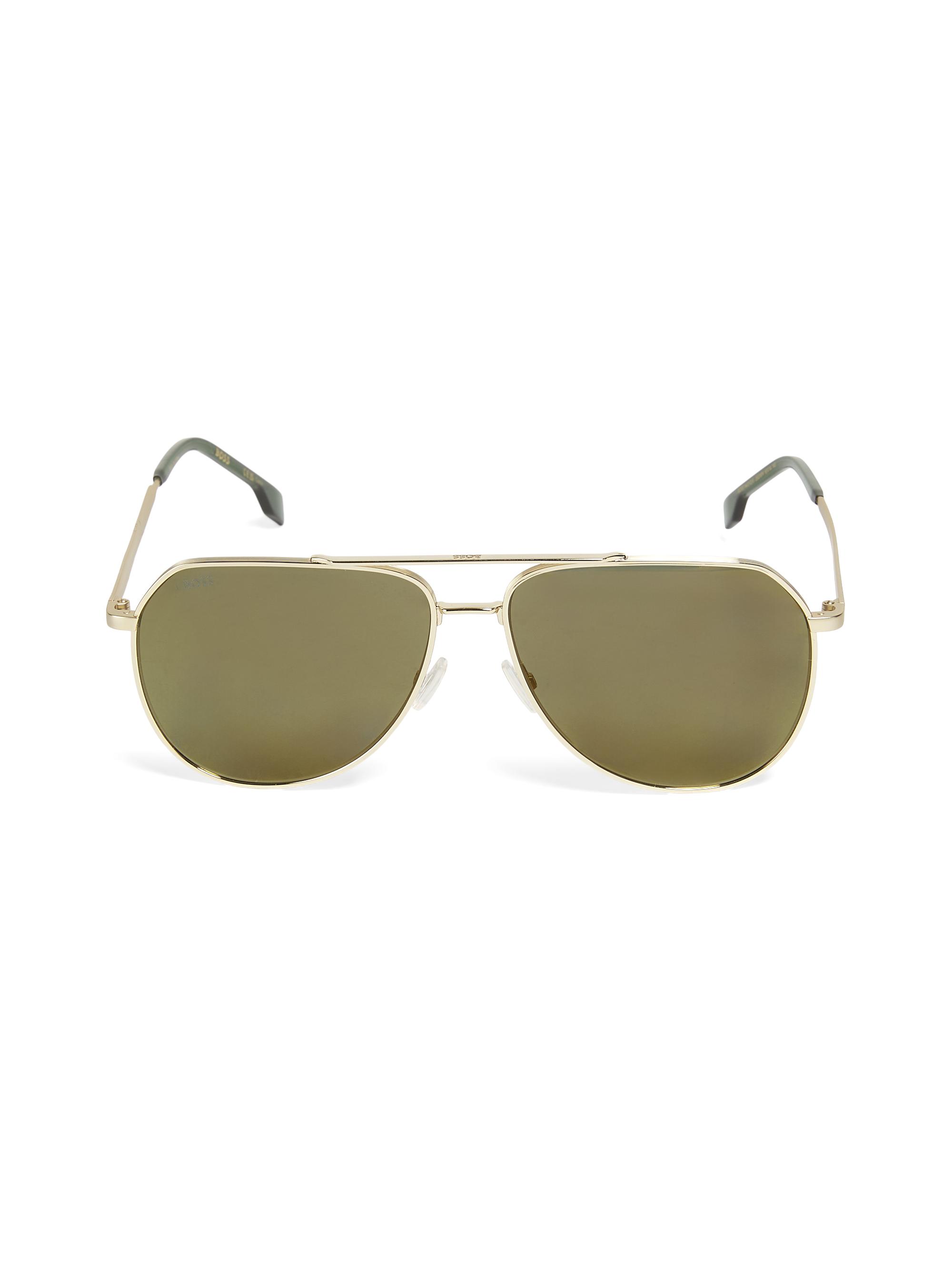 Click here for Boss Womens 61MM Aviator Sunglasses - Gold Green prices