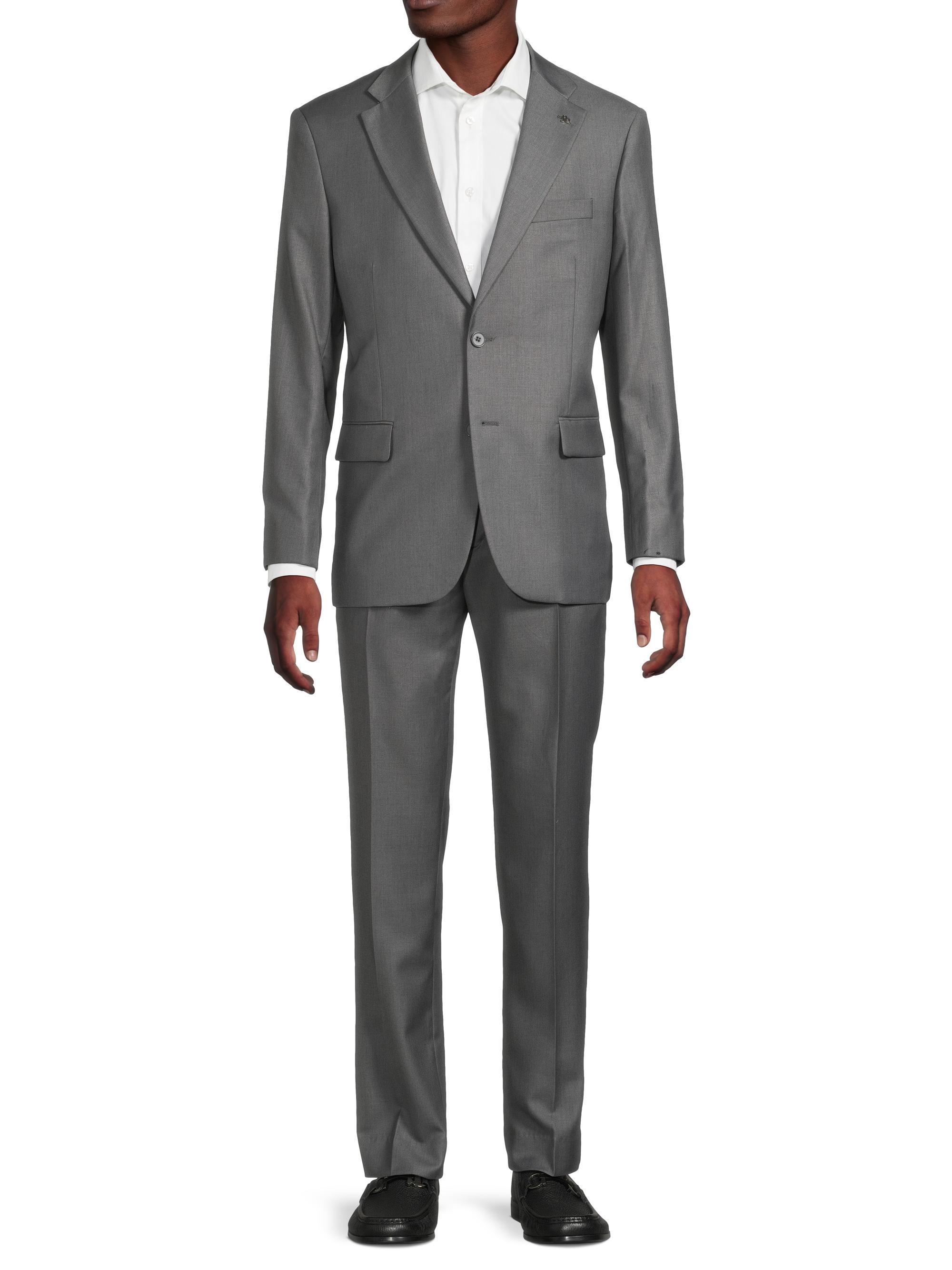 Click here for Scotch & Soda Mens Solid Modern-Fit Suit - Grey -... prices