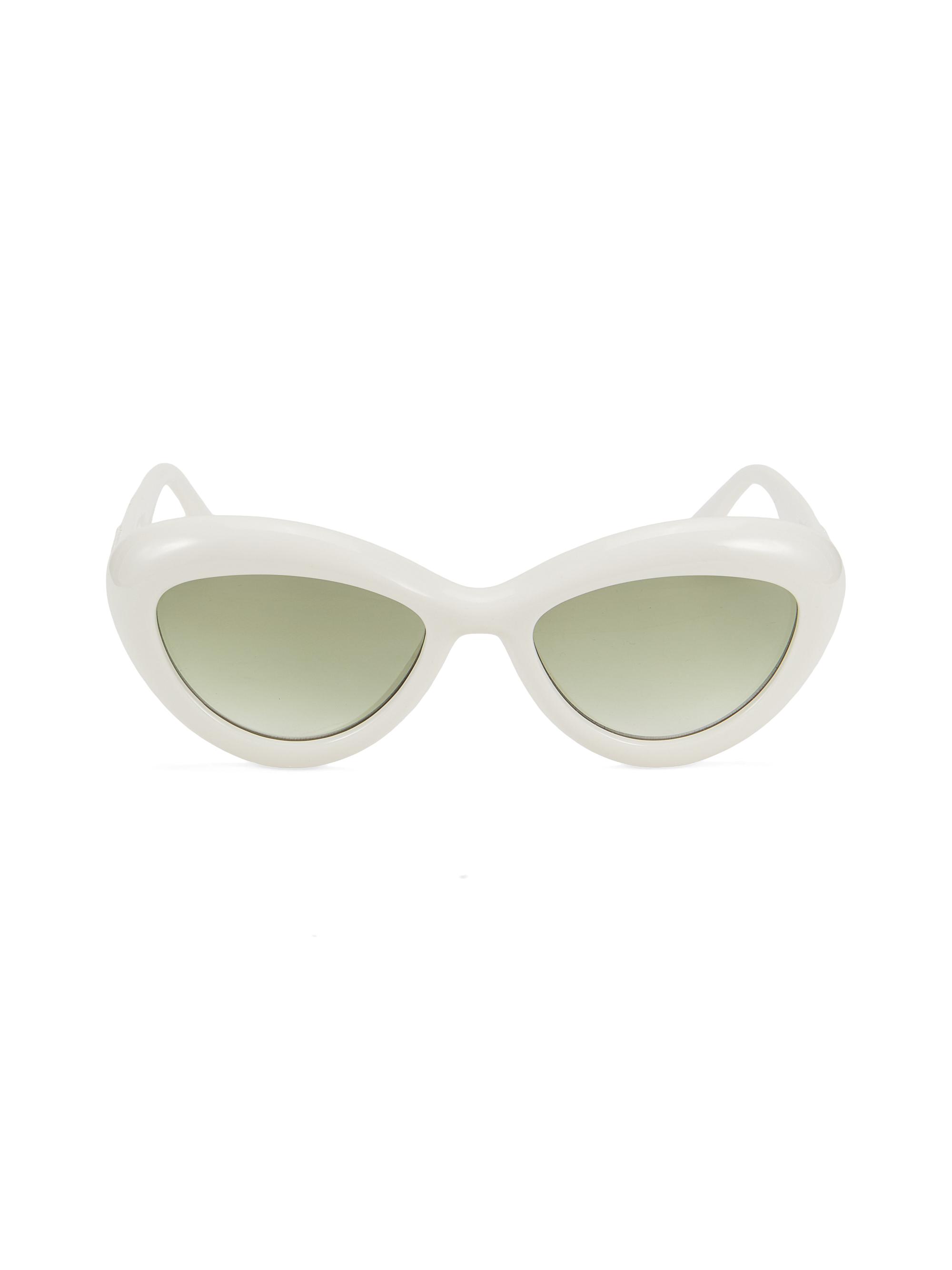 Click here for Moschino Womens 55MM Cat-Eye Sunglasses - Ivory Ye... prices