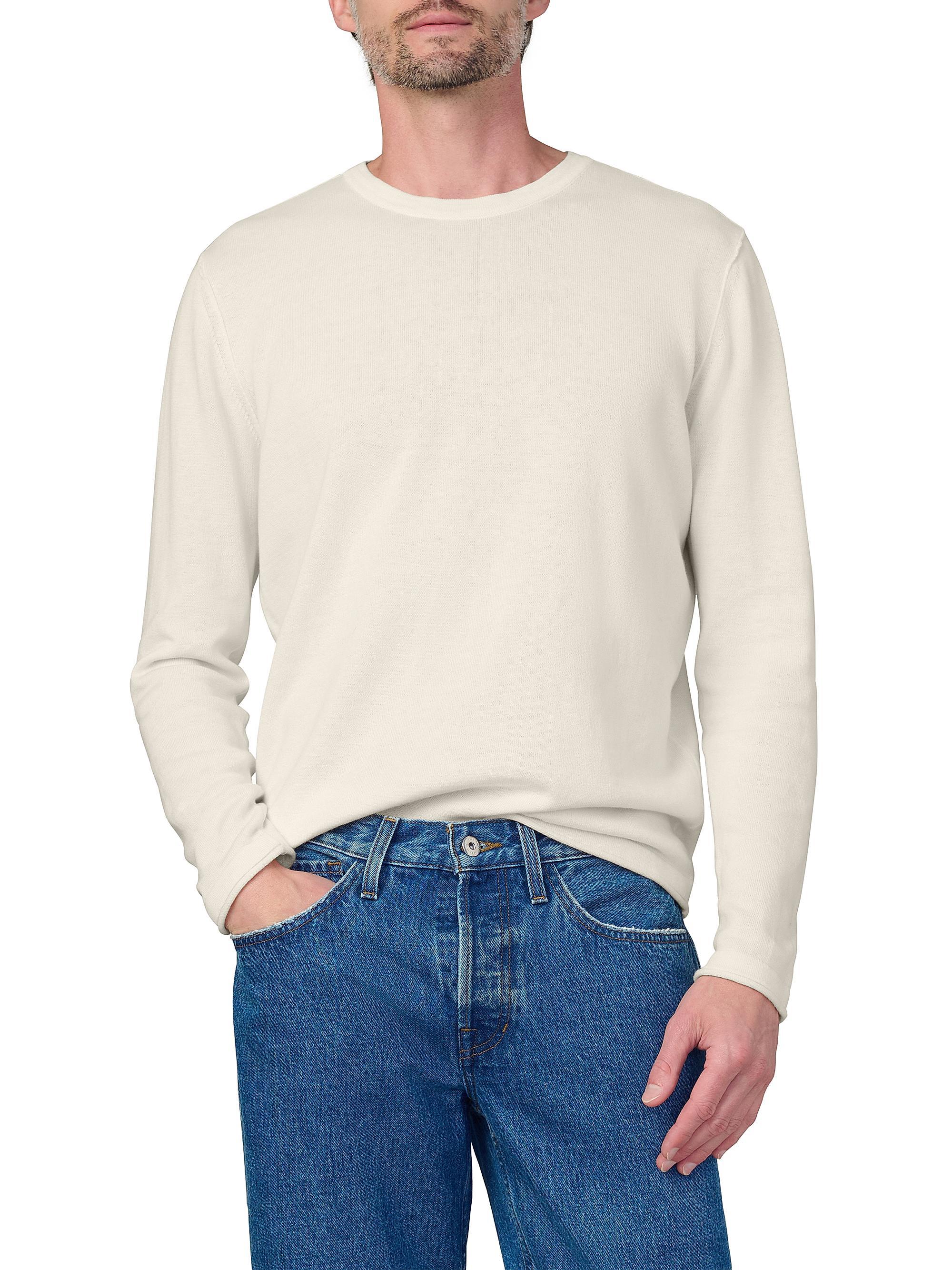 Click here for Joes Jeans Mens Cotton Crewneck Sweater - Sea Salt... prices