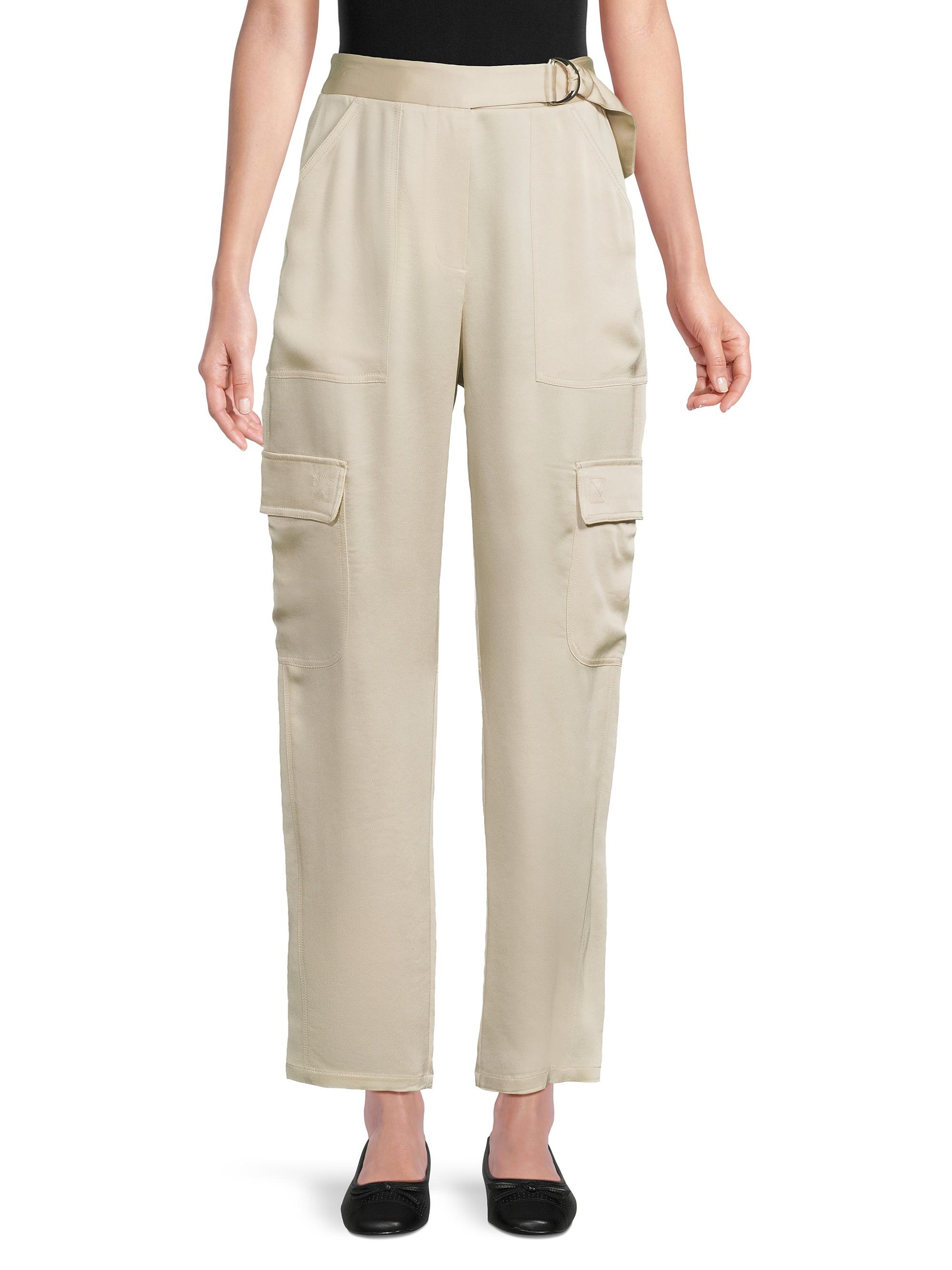 Click here for Simkhai Womens Carolina Satin Tie-Waist Utility Pa... prices