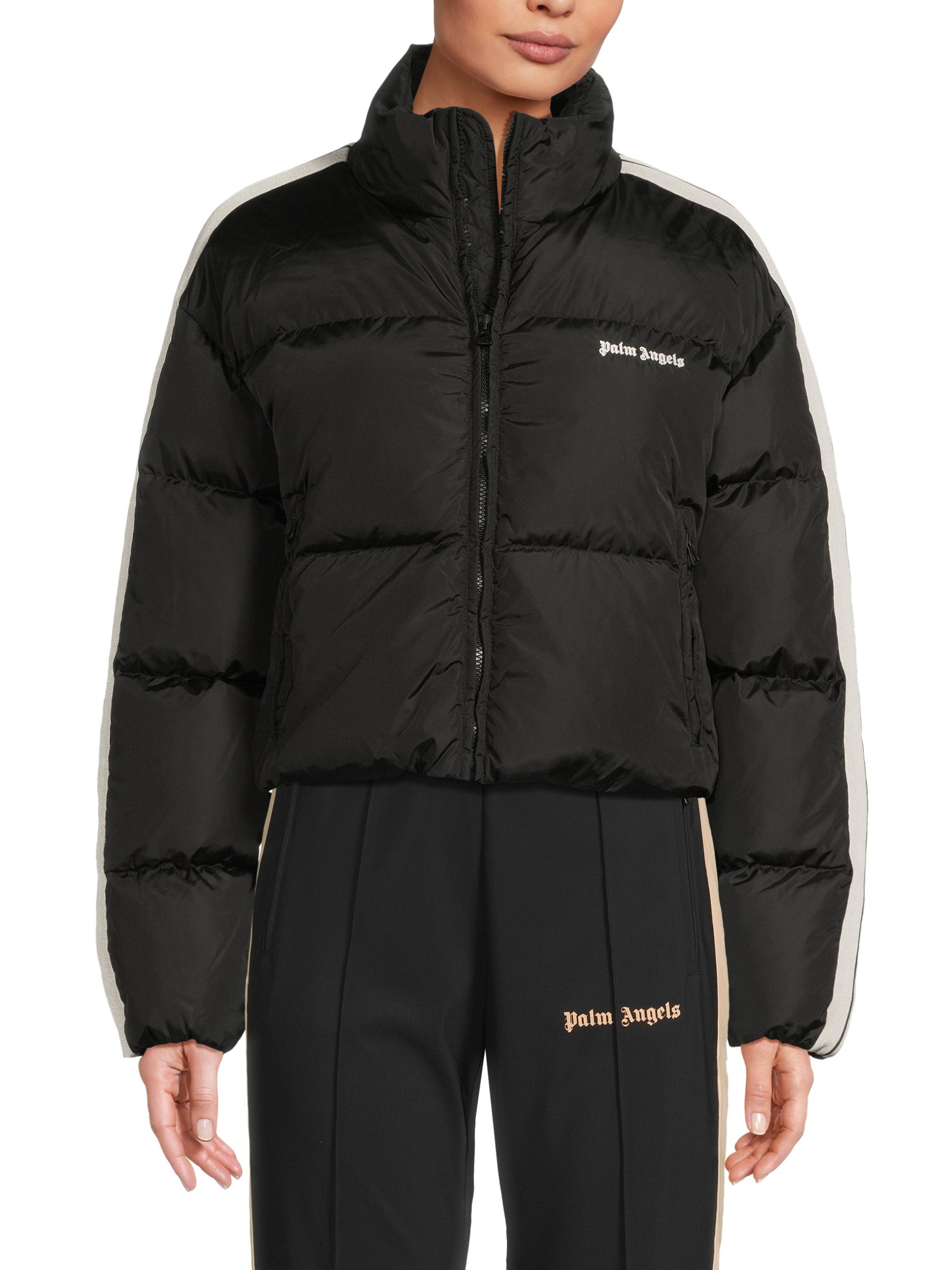 Click here for Palm Angels Womens Cropped Zip-Front Puffer Jacket... prices