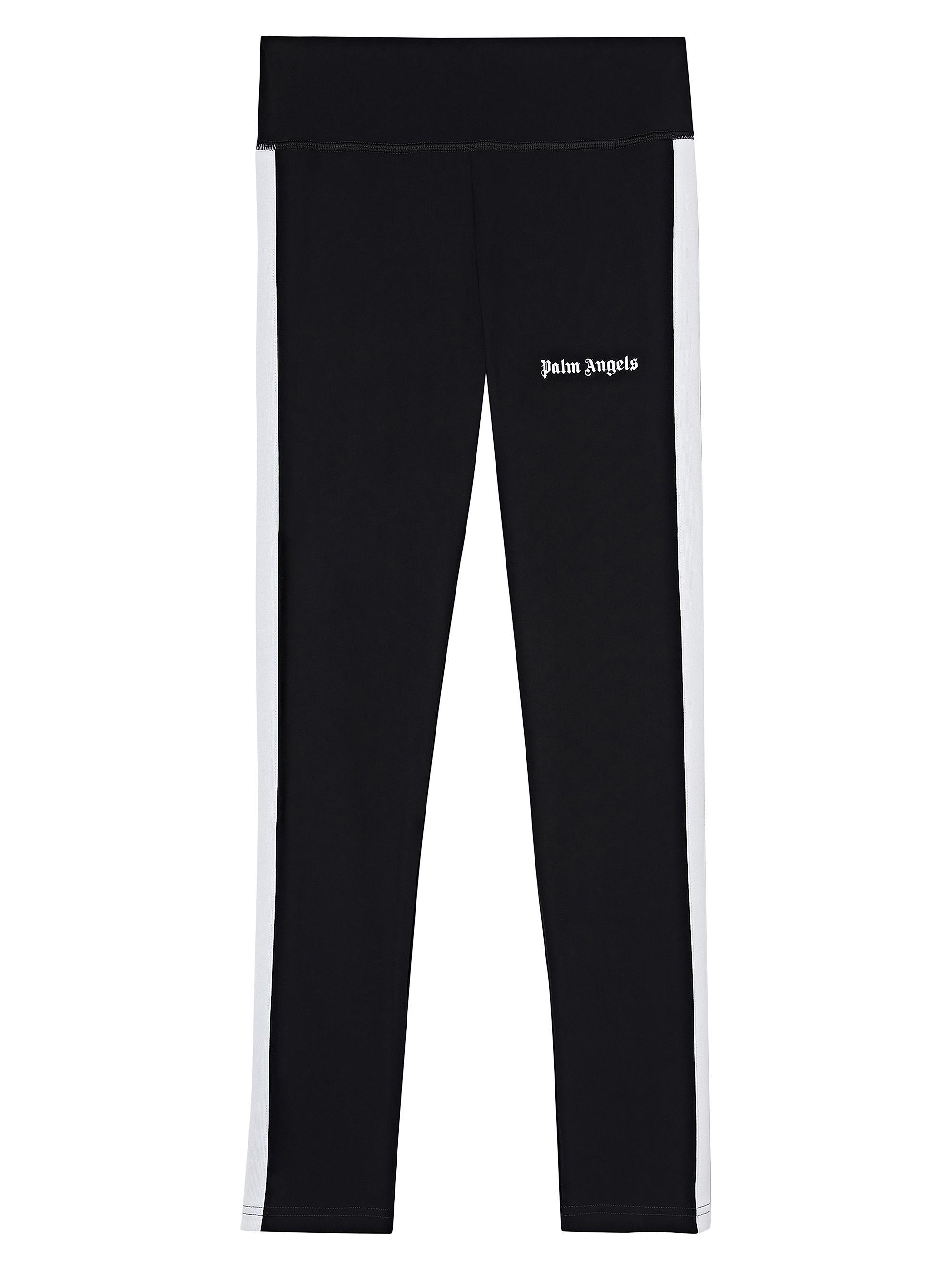 Click here for Palm Angels Womens Track Striped Knit Leggings - B... prices