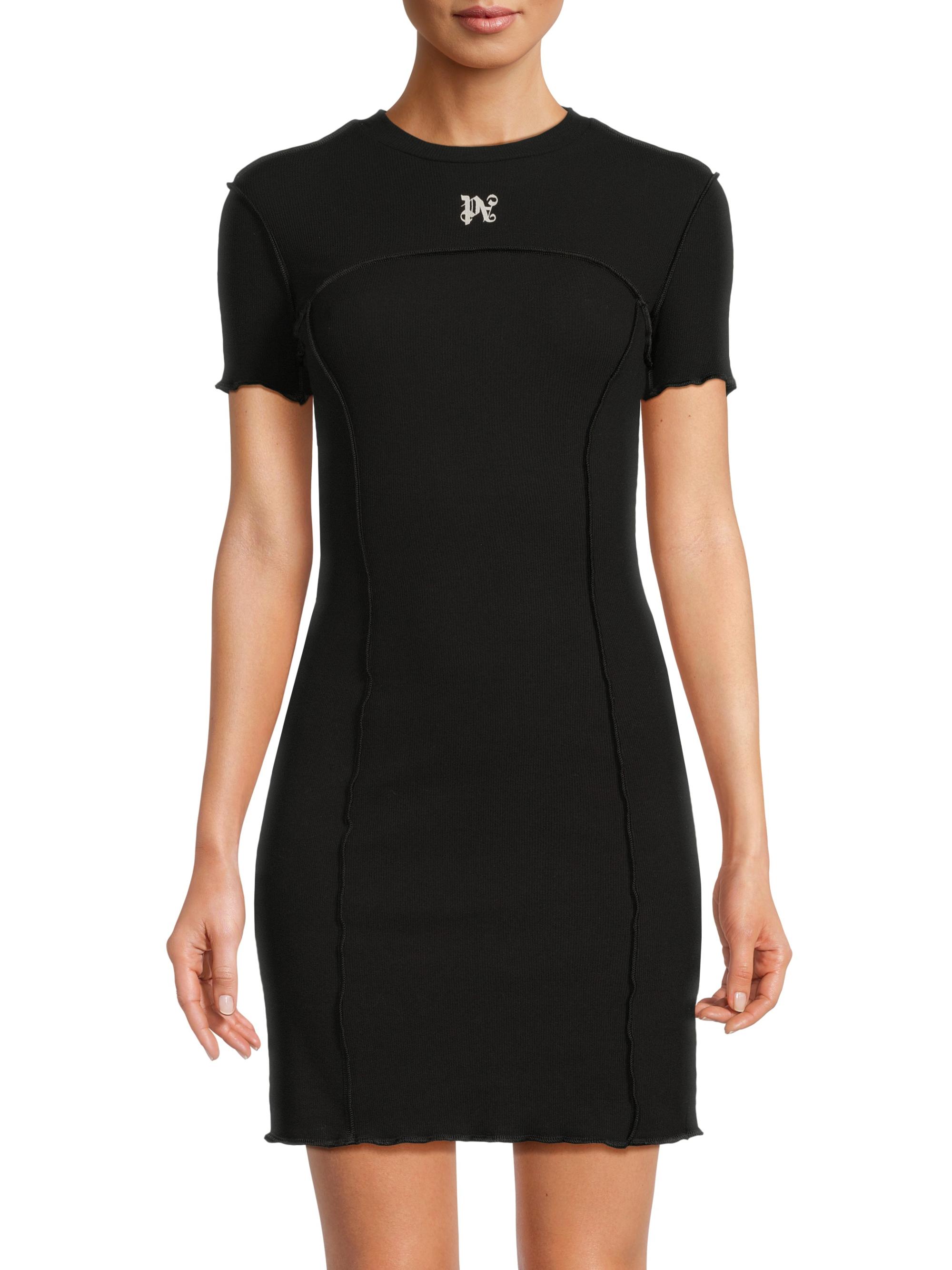 Click here for Palm Angels Womens Open-Back Body-Con Minidress -... prices