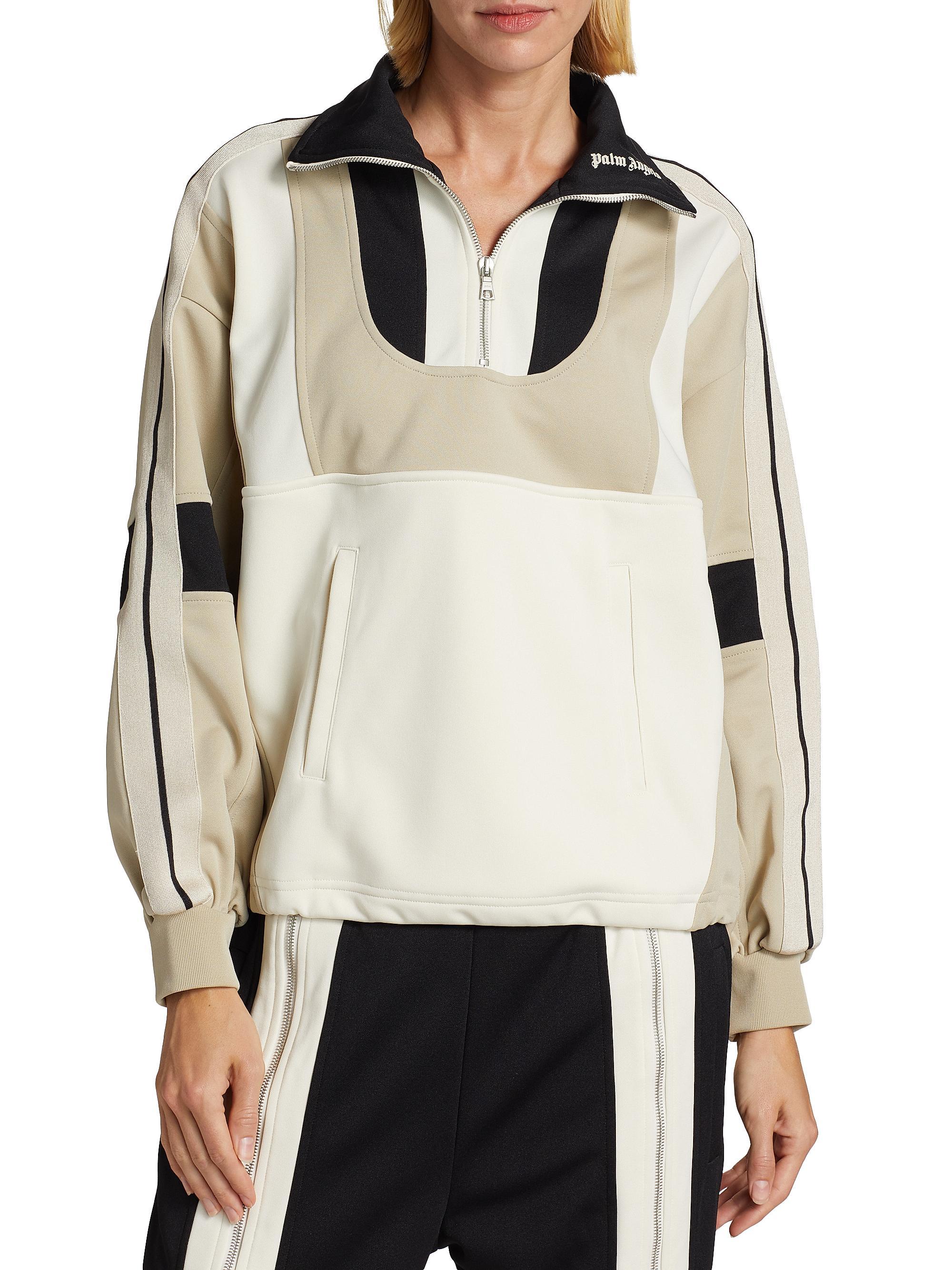Click here for Palm Angels Womens Colorblocked Anorak Track Jacke... prices
