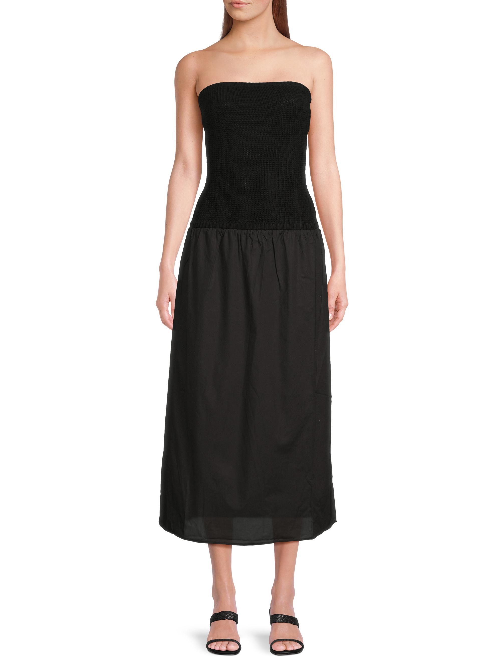 Click here for Onia Womens Smocked Bodice Maxi Dress - Black - Si... prices