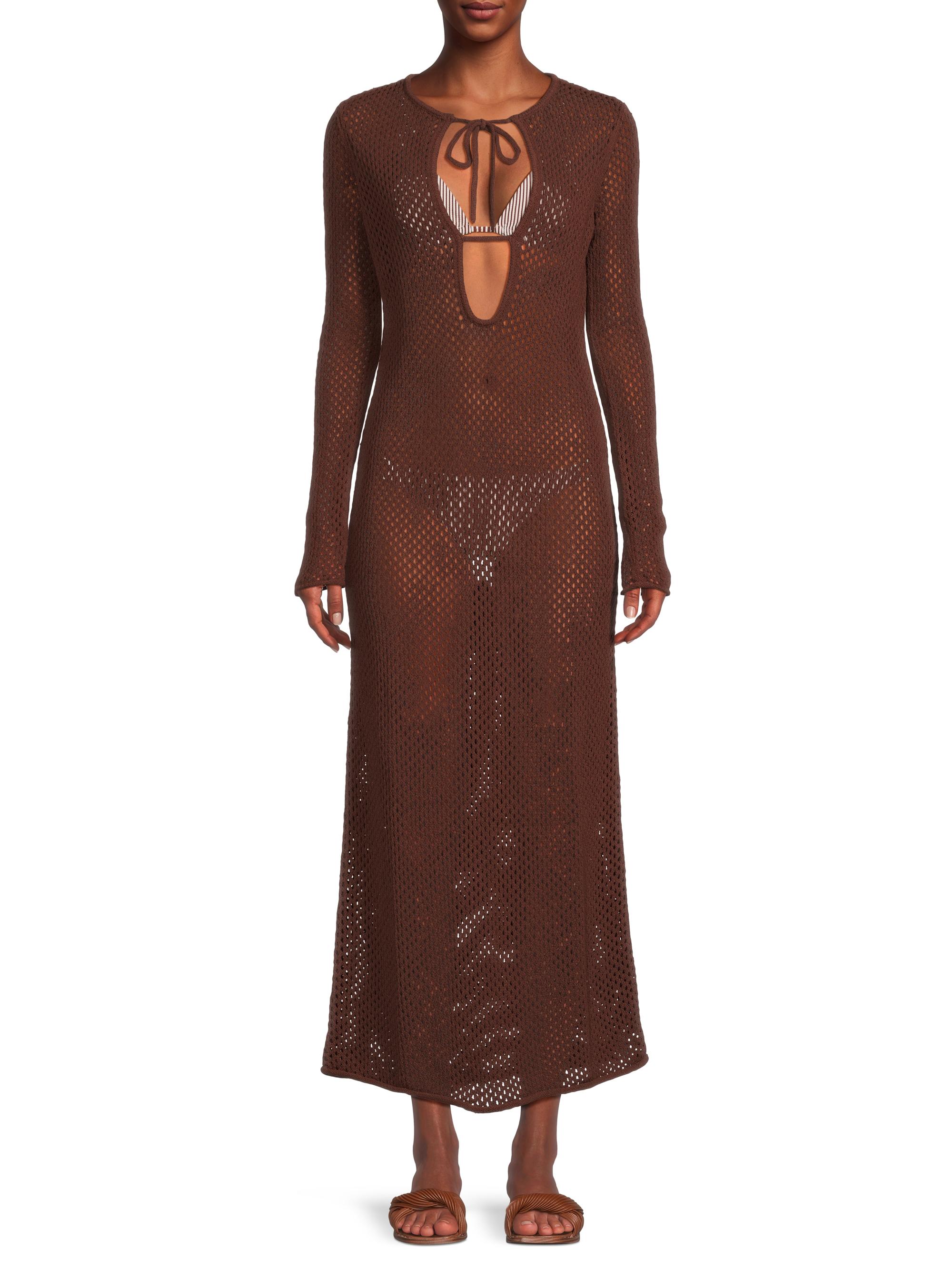 Click here for Onia Crochet Knit Cutout Maxi Dress prices