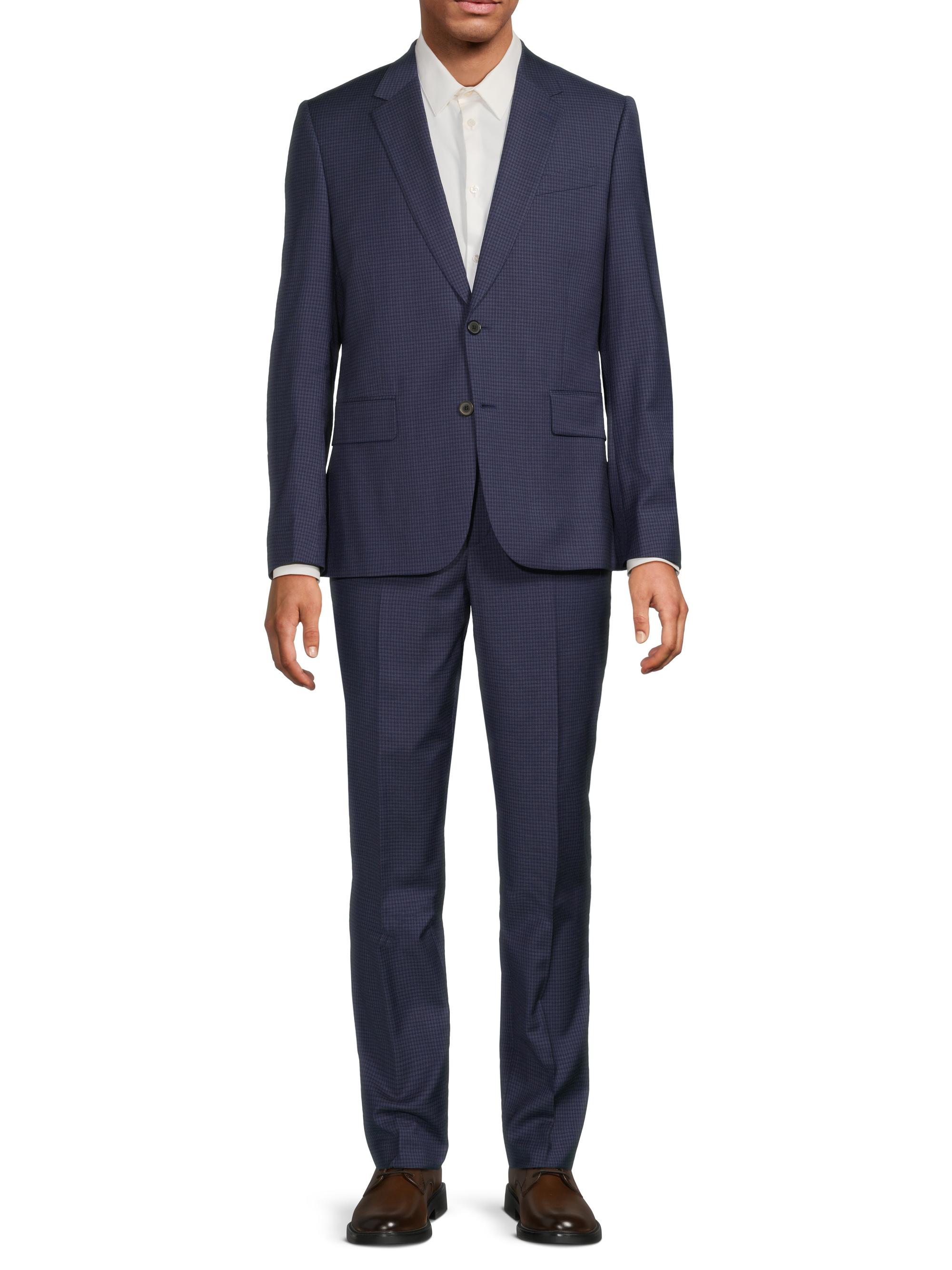 Click here for Paul Smith Mens Soho-Fit Wool Suit - Indigo - Size... prices