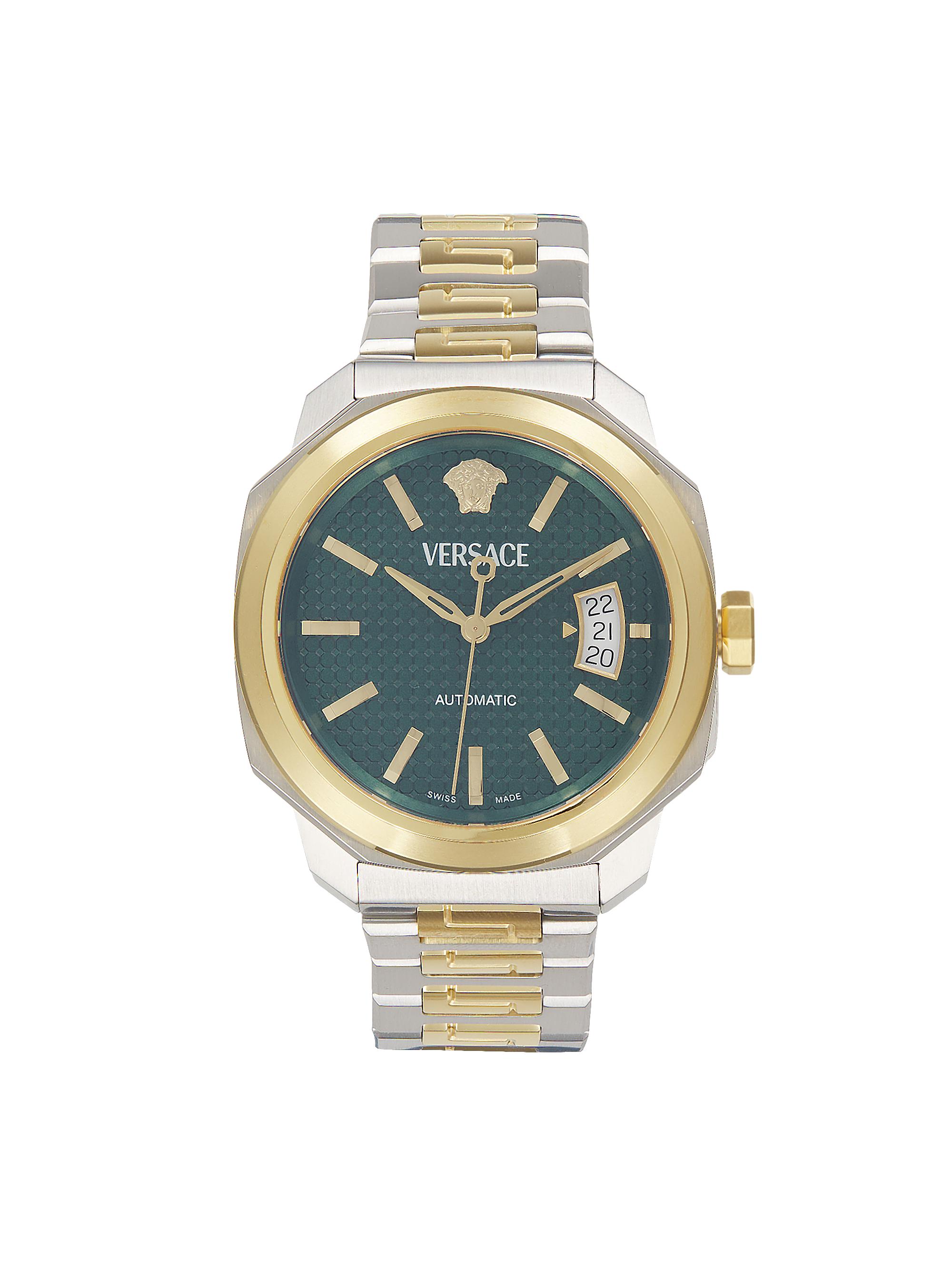 Click here for Versace Mens Dylos Two-Tone Stainless Steel Bracel... prices