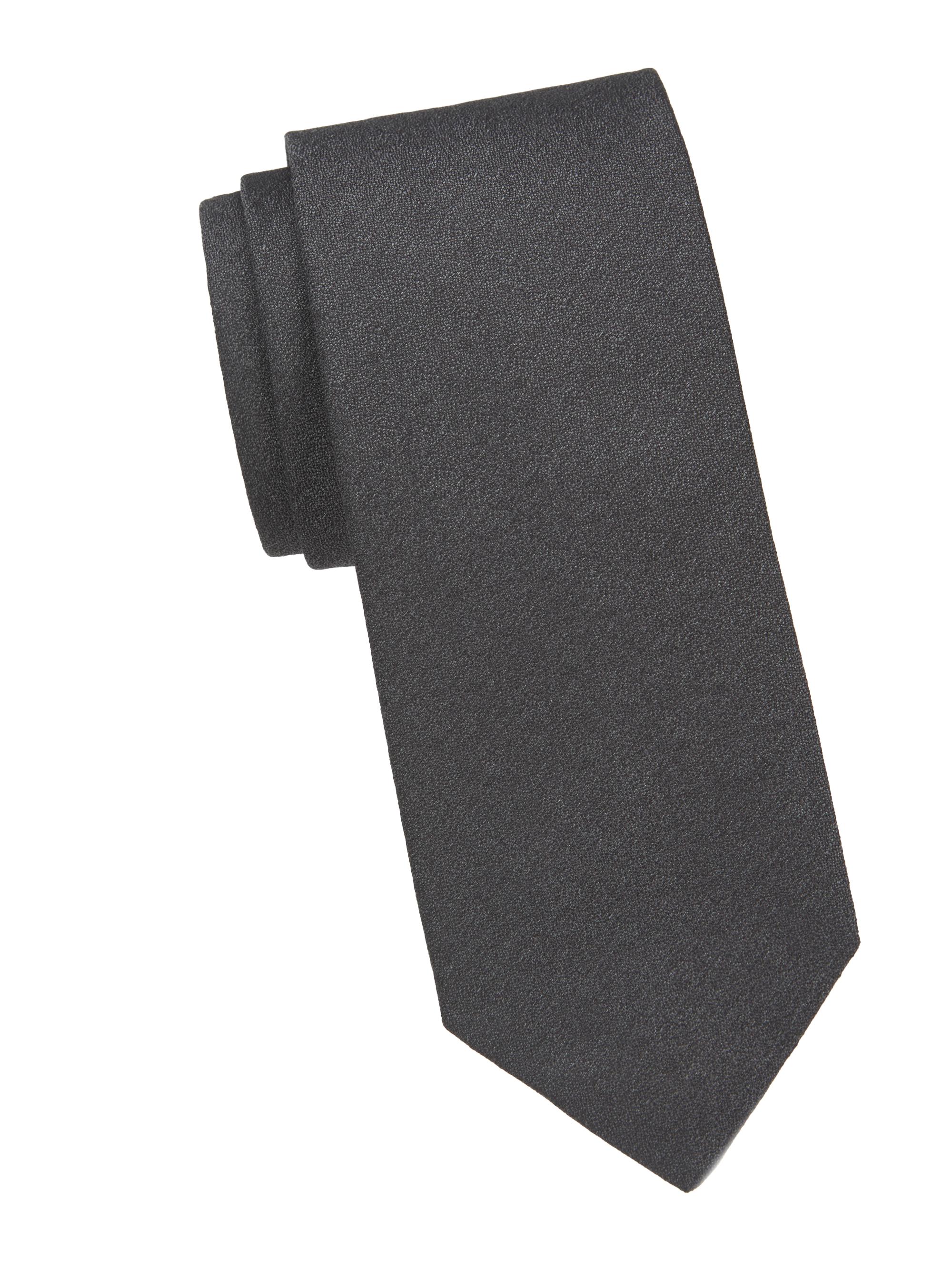 Click here for Canali Mens Logo Embroidered Silk Tie - Grey prices