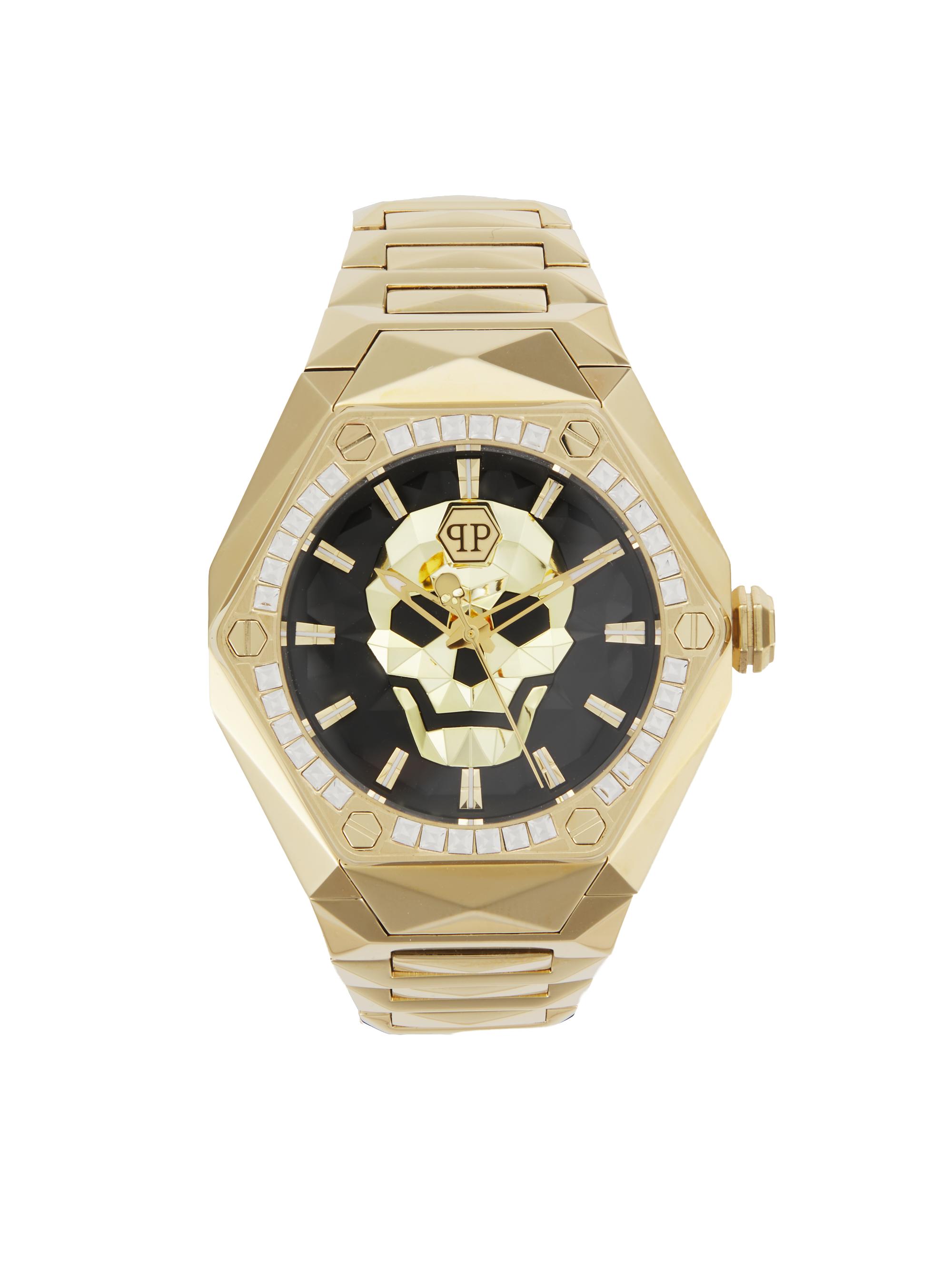 Click here for Philipp Plein Mens The Skull IP Goldtone Stainless... prices
