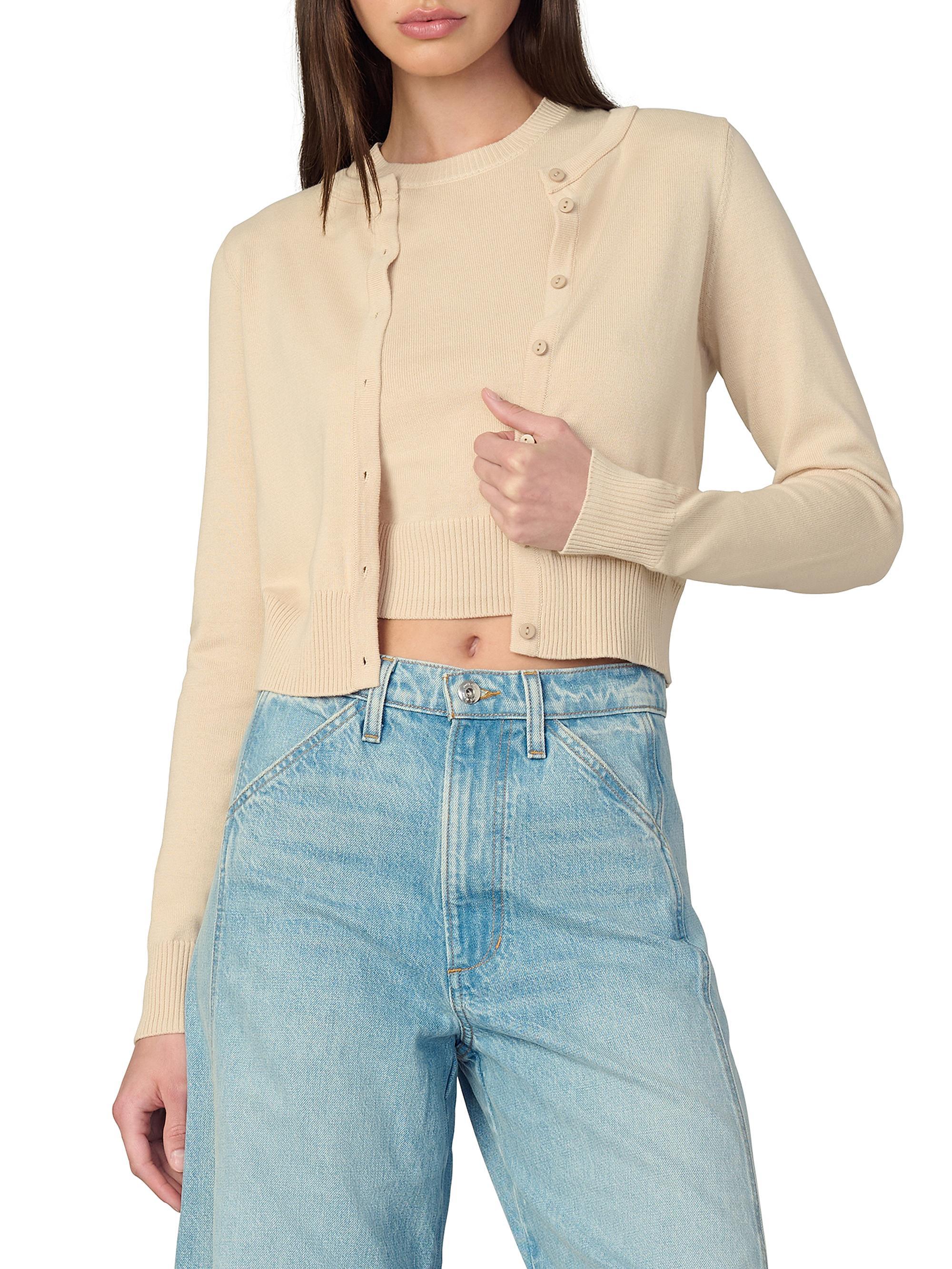 Click here for Joes Jeans Womens The Dani Solid Cardigan - Sand -... prices