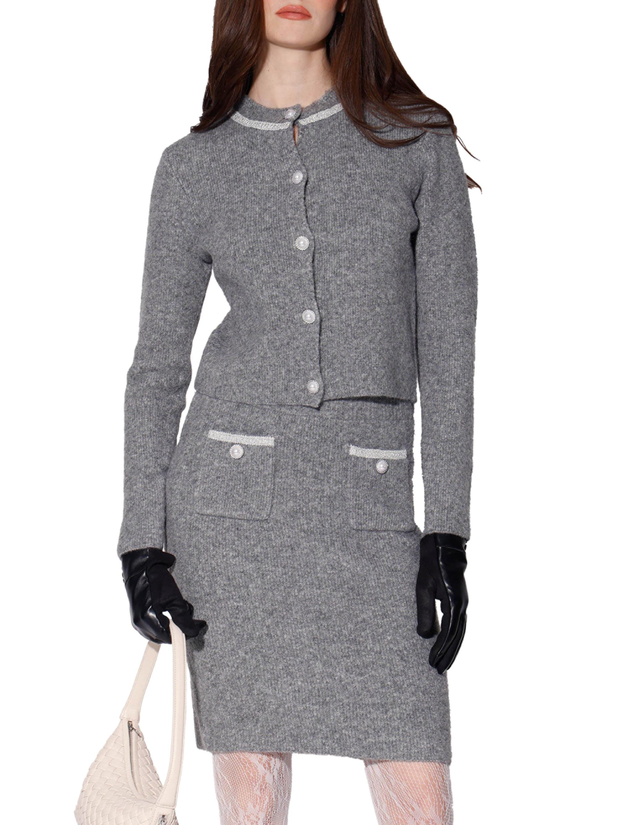 Click here for Walter Baker Womens Brenda Rib-Knit Cardigan - Hea... prices