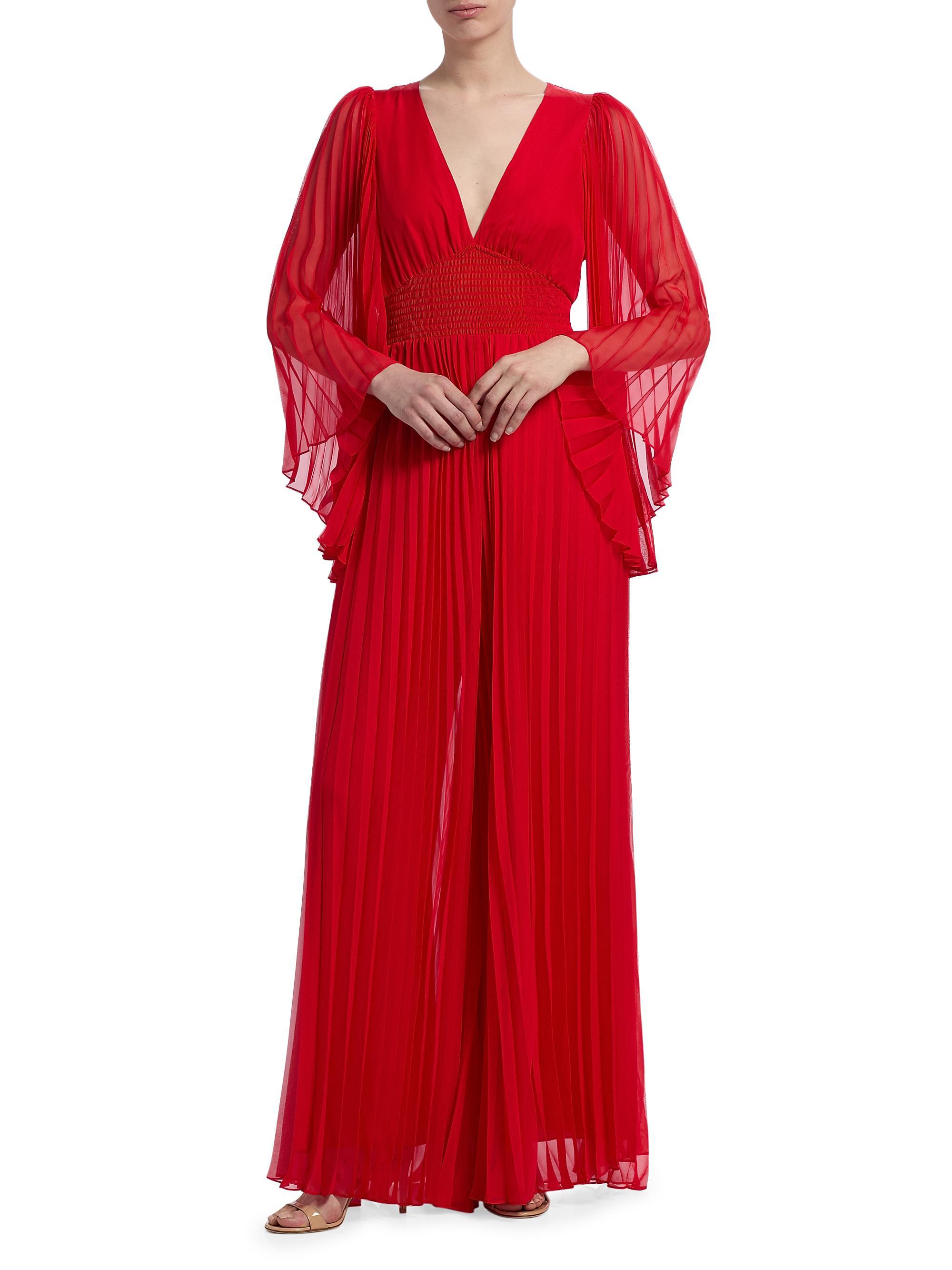 Click here for Alice + Olivia Womens Bennet Pleated Jumpsuit - Br... prices