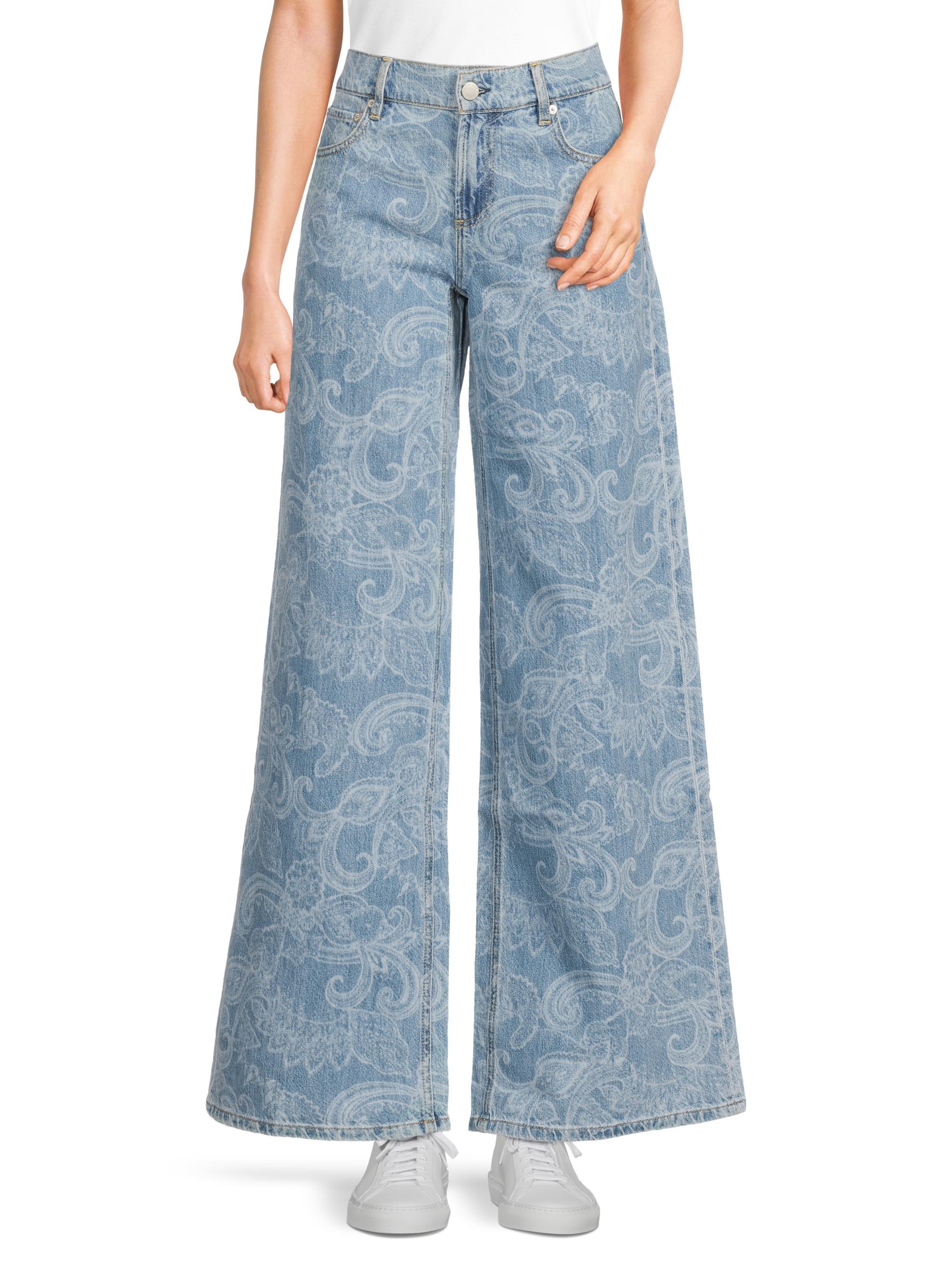 Click here for Alice + Olivia Womens Amazing Low-Rise Baggy Paisl... prices