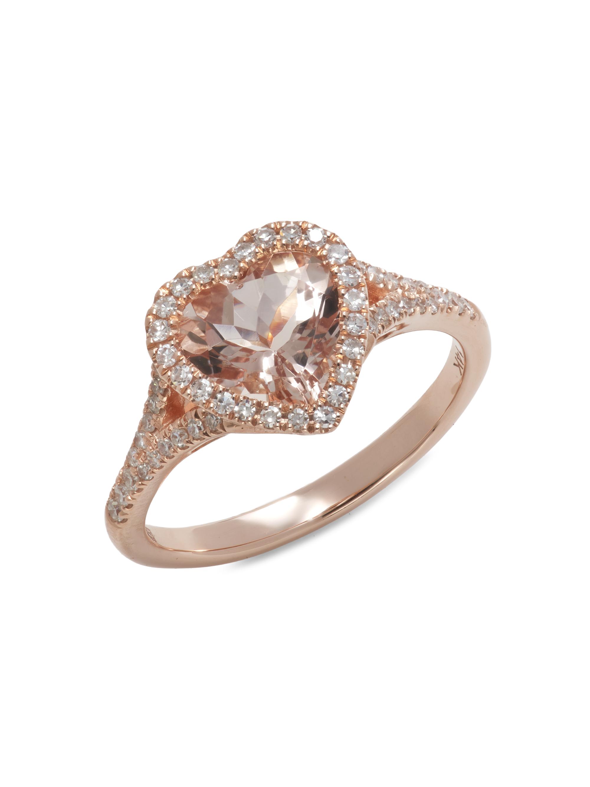 Click here for Effy Womens 14K Rose Gold  1.50 TCW Morganite & 0.... prices