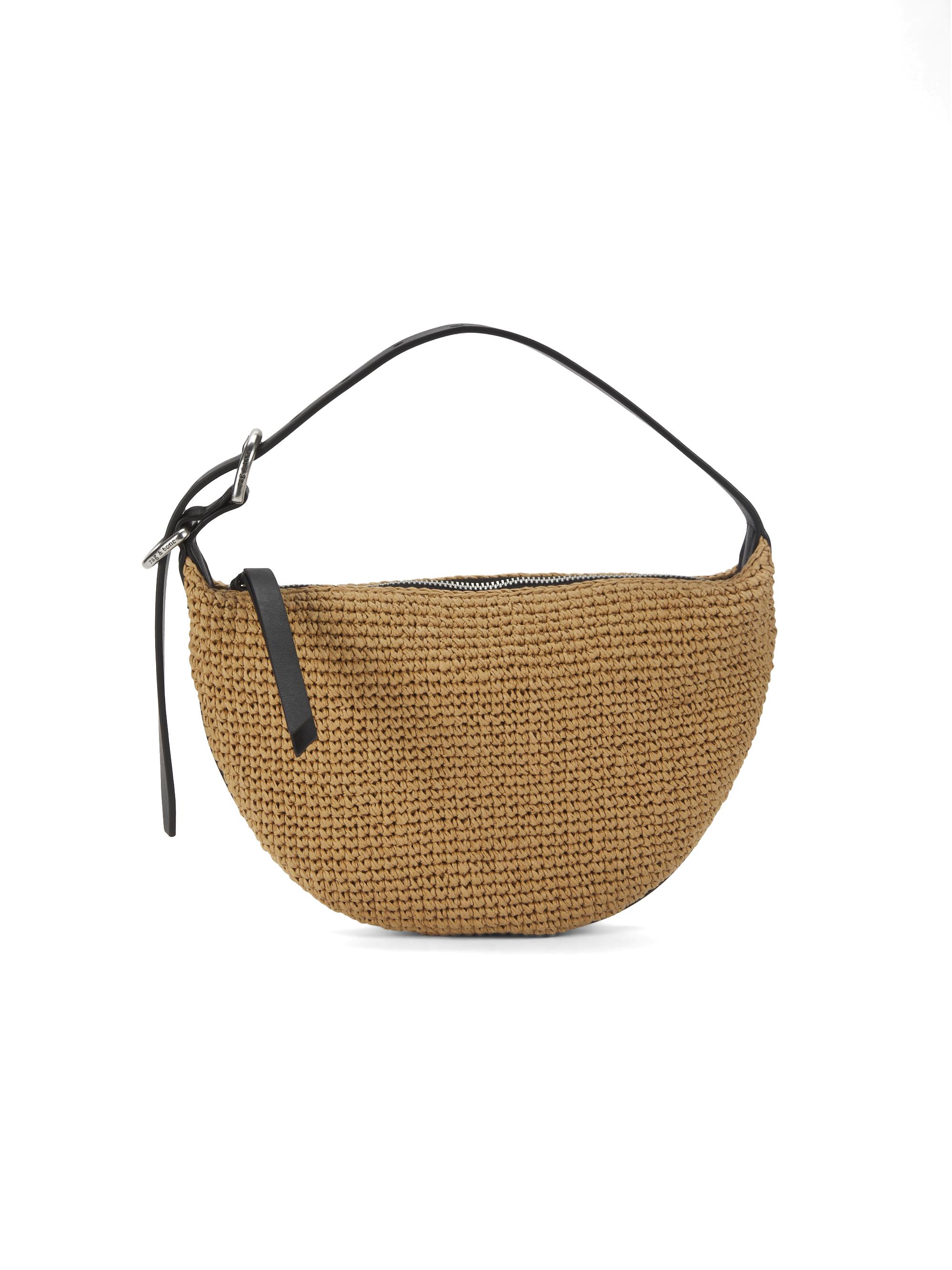 Click here for Rag & Bone Womens Small Mercer Straw Shoulder Bag... prices